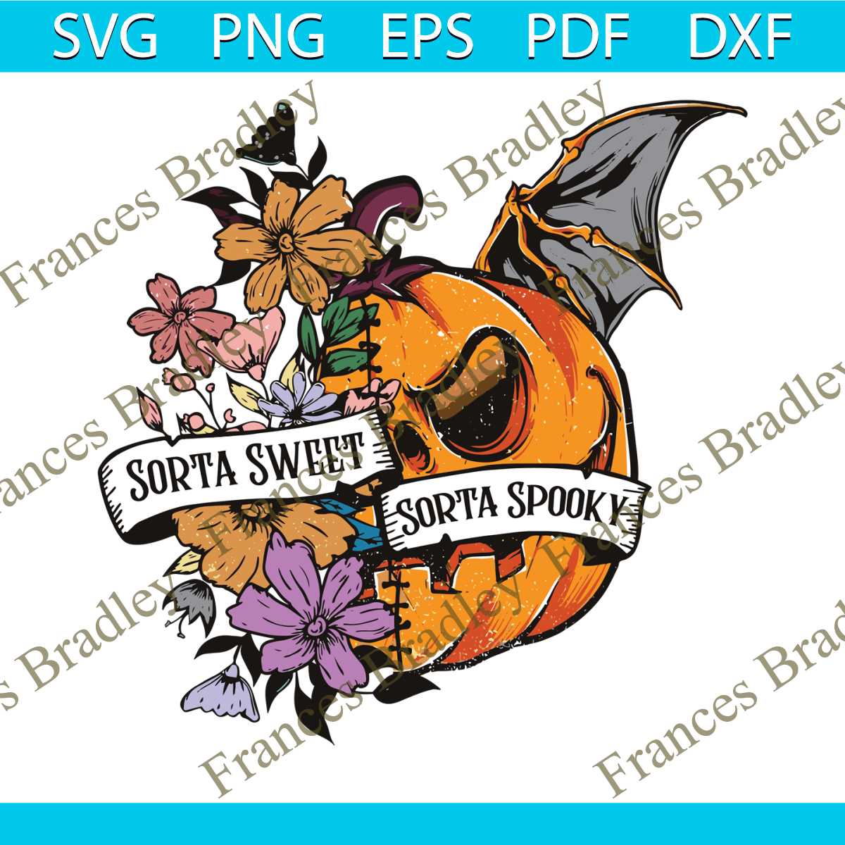 Vintage Sorta Sweet Sorta Spooky SVG Cutting Digital File | Inspire Uplift