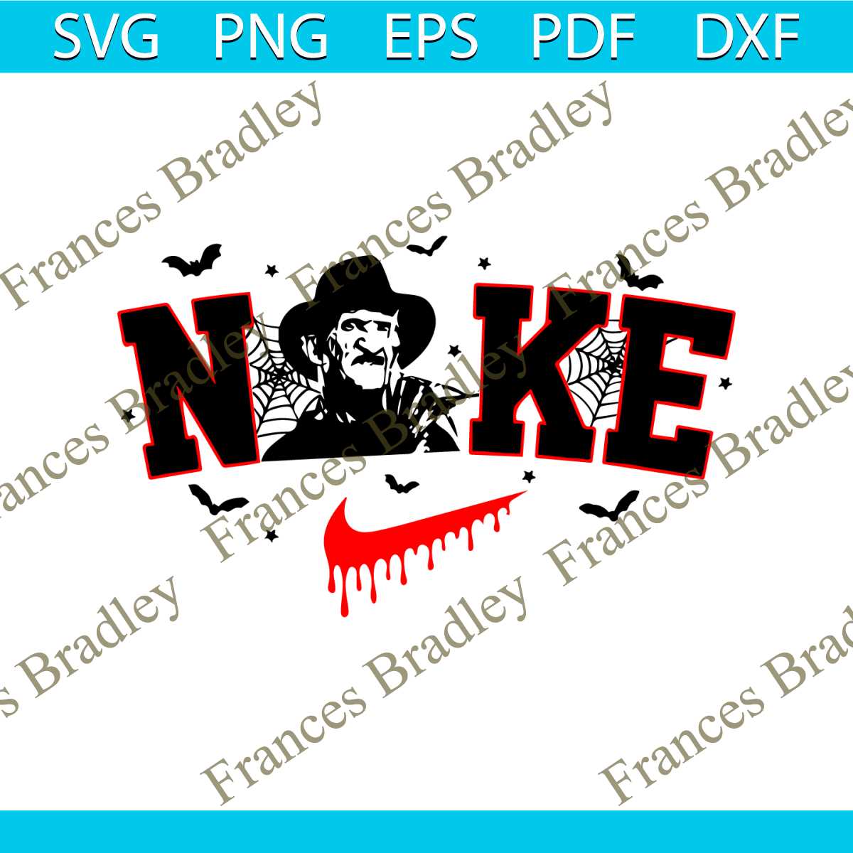 Nike Horror Movie Character Freddy Krueger SVG File For Cric | Inspire ...