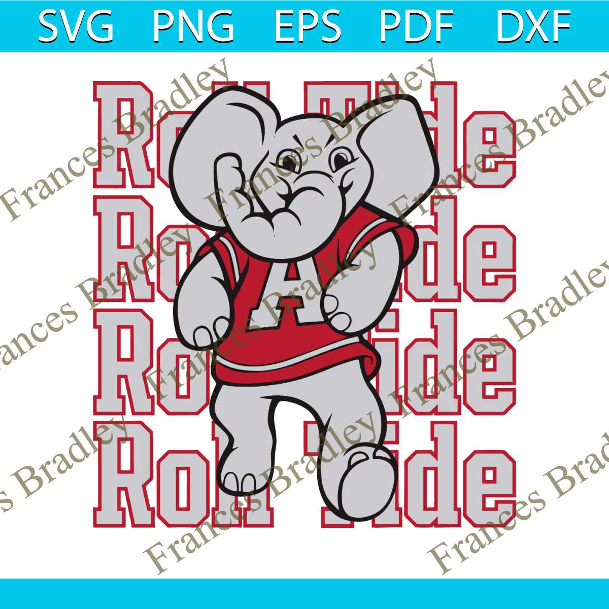 Alabama Roll Tide SVG Alabama Crimson Tide Football SVG | Inspire Uplift
