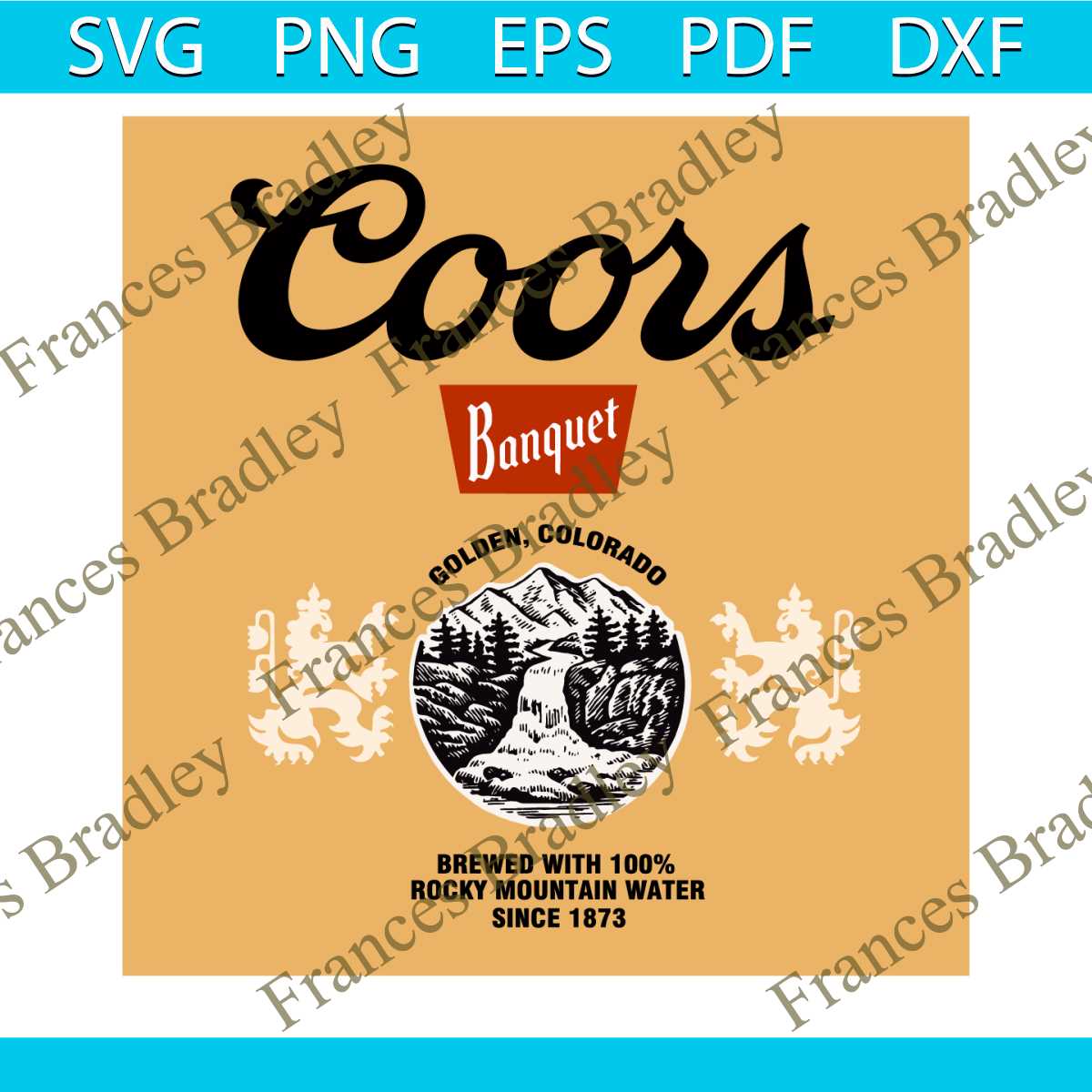 Coors Banquet Golden Colorado Since 1873 SVG Cutting File | Inspire Uplift