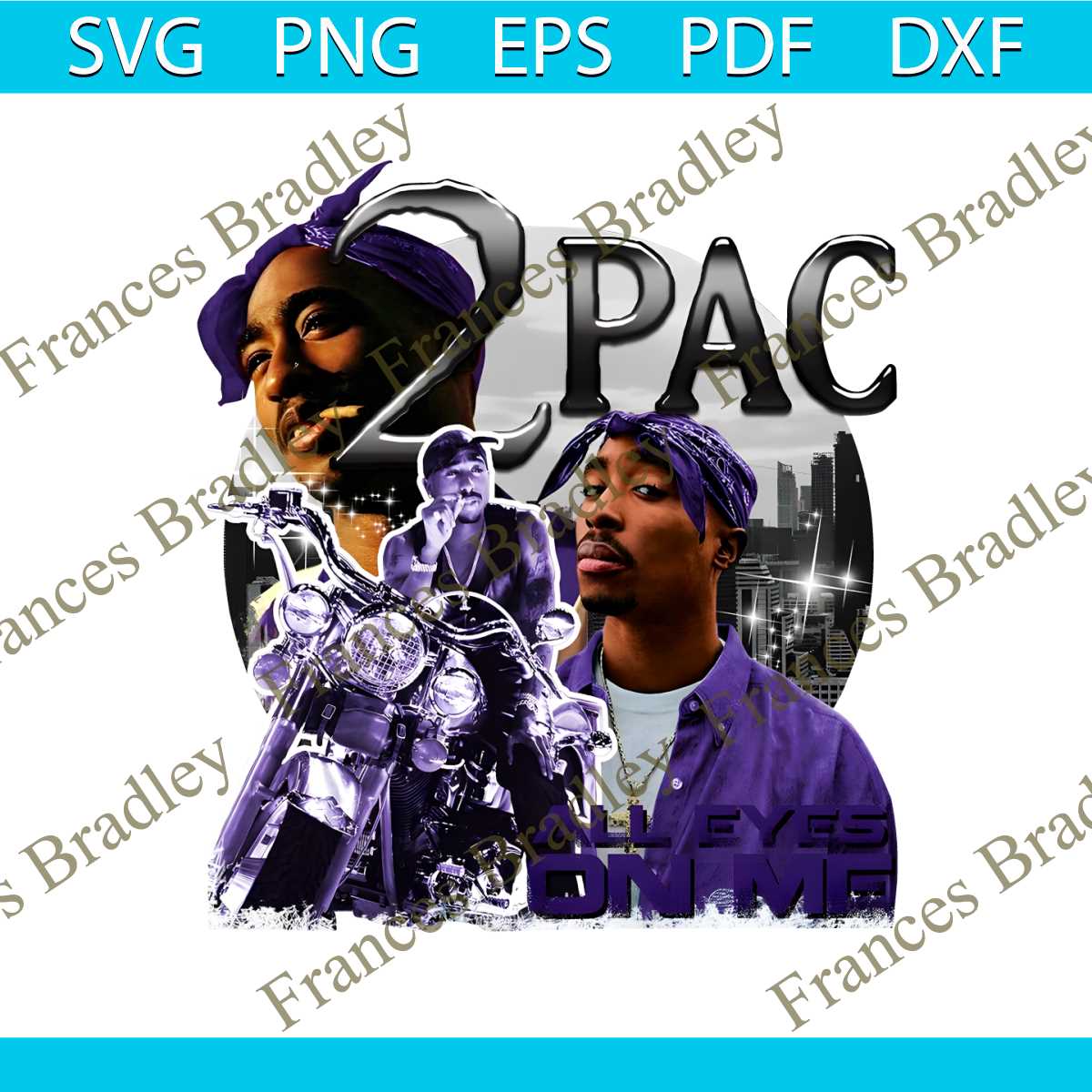 Tupac Shakur PNG 2 Pac Rapper PNG Sublimation Download | Inspire Uplift