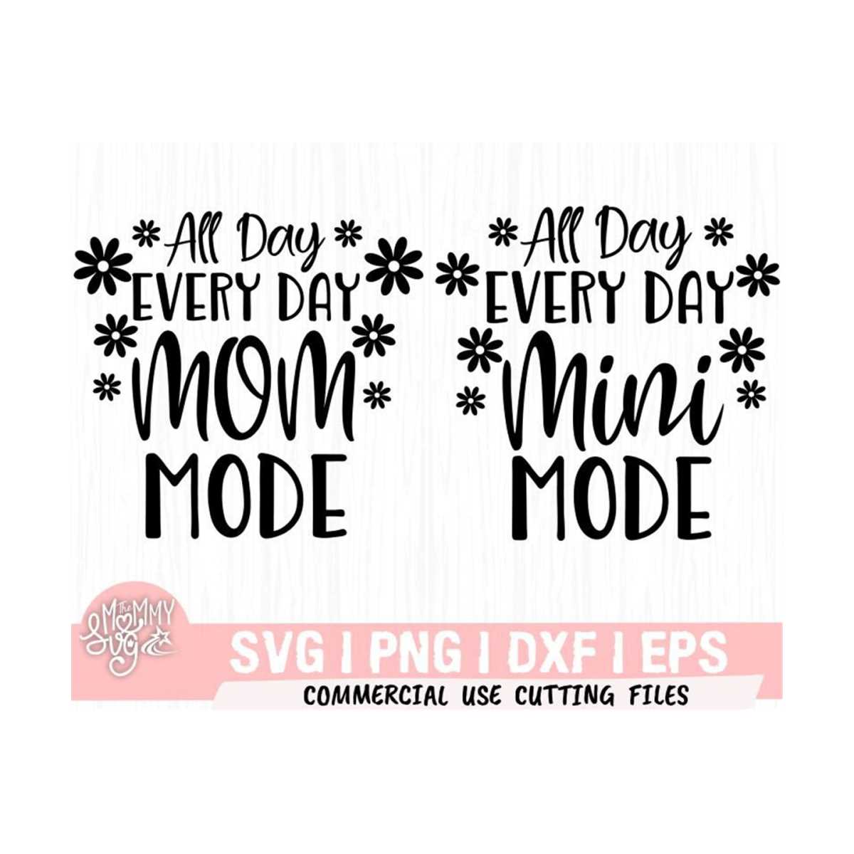 Mom and Mini Mode Svg, Mother Svg, Mini Svg, Family Matching | Inspire ...
