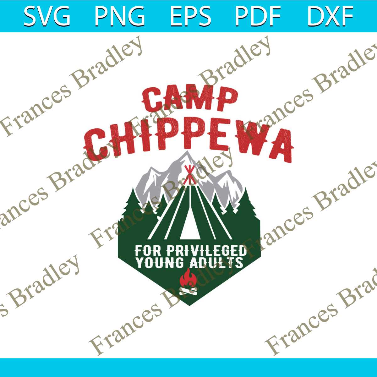 Camp Chippewa Addams Family Values SVG Digital Cricut File | Inspire Uplift