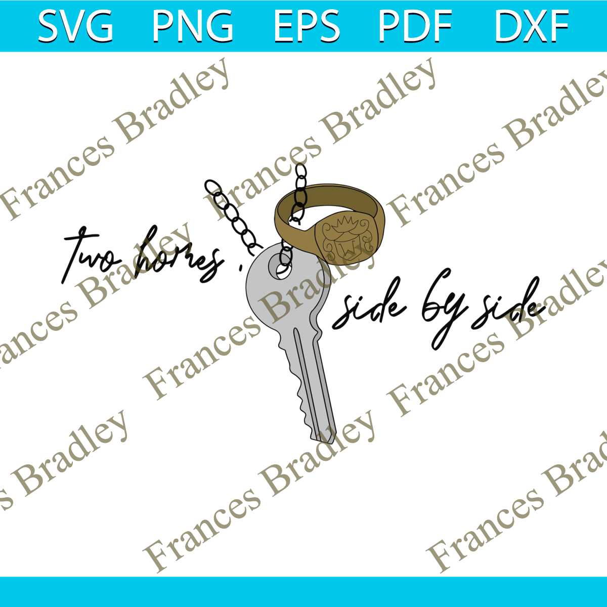 Two Homes Side By Side SVG Henry And Alex Ring And Key SVG | Inspire Uplift