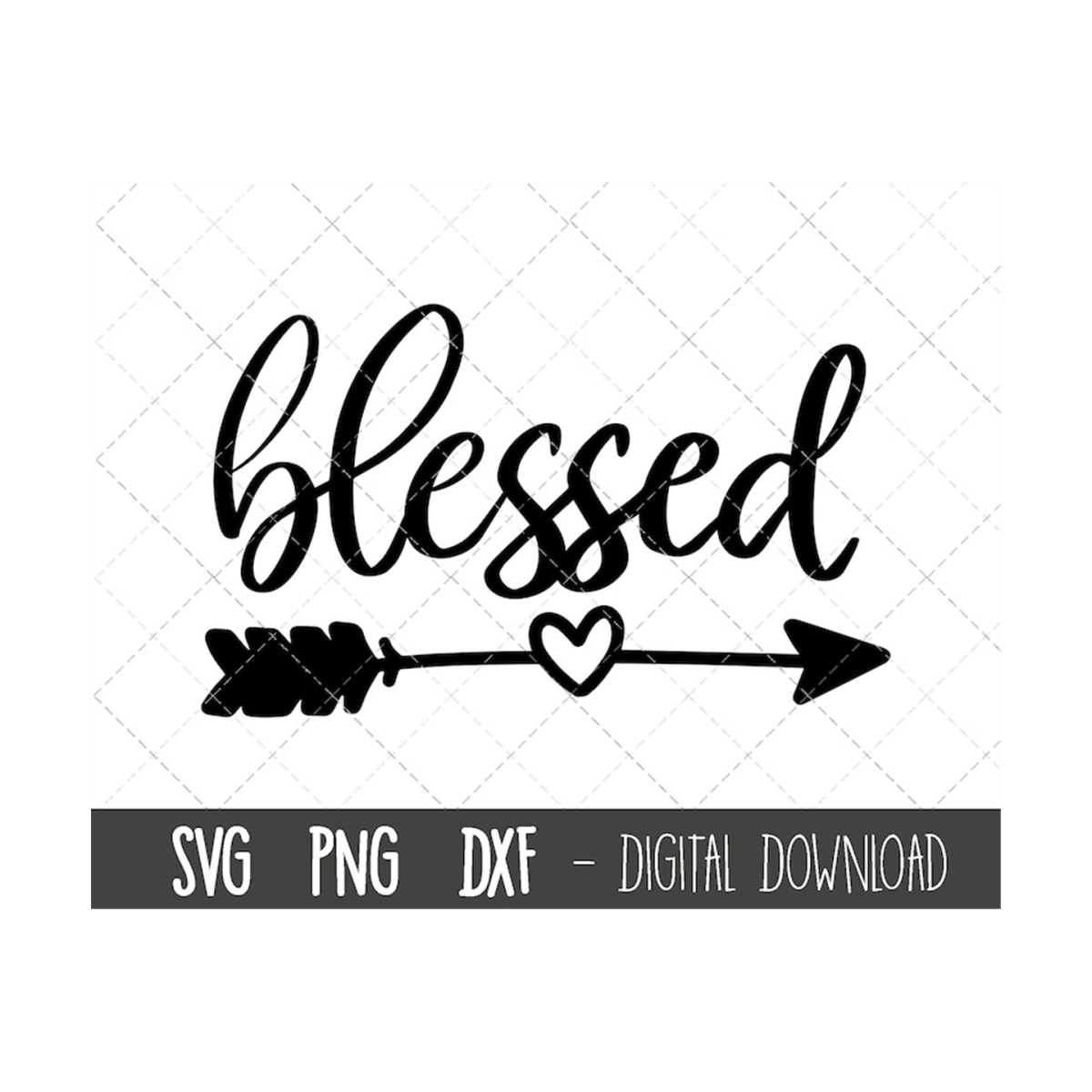 Blessed svg, religious svg, blessed family svg, heart arrow | Inspire ...