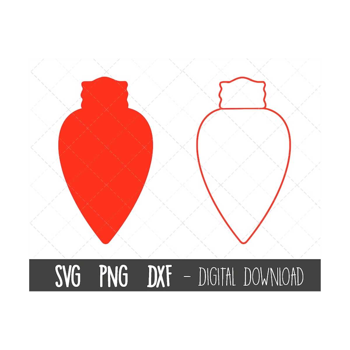 Christmas Light Bulb Clipart