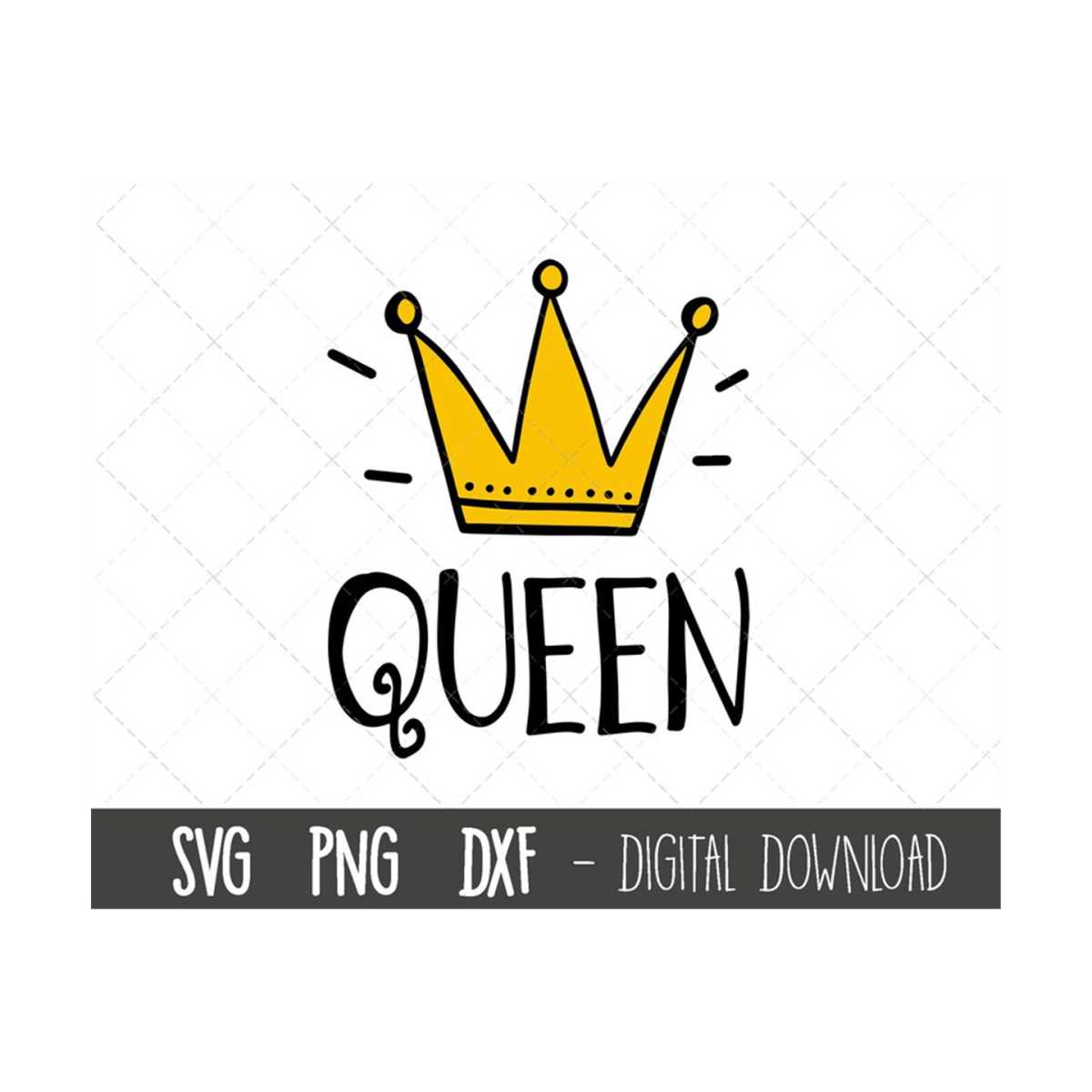Queen SVG, Crown svg, Royal SVG, birthday queen png, queen c | Inspire ...