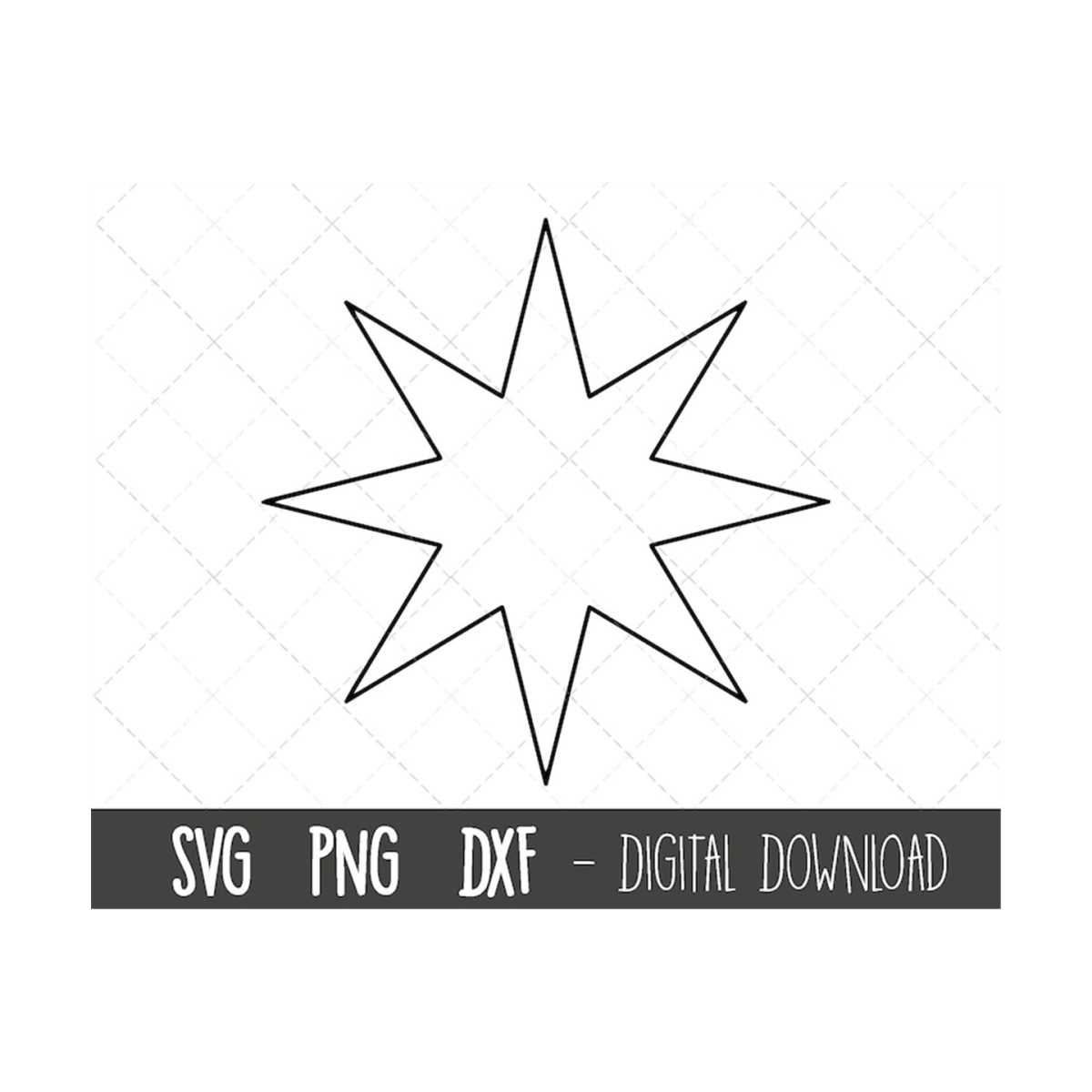 Star svg, 8 point star svg, star svg, star clipart, holiday | Inspire ...