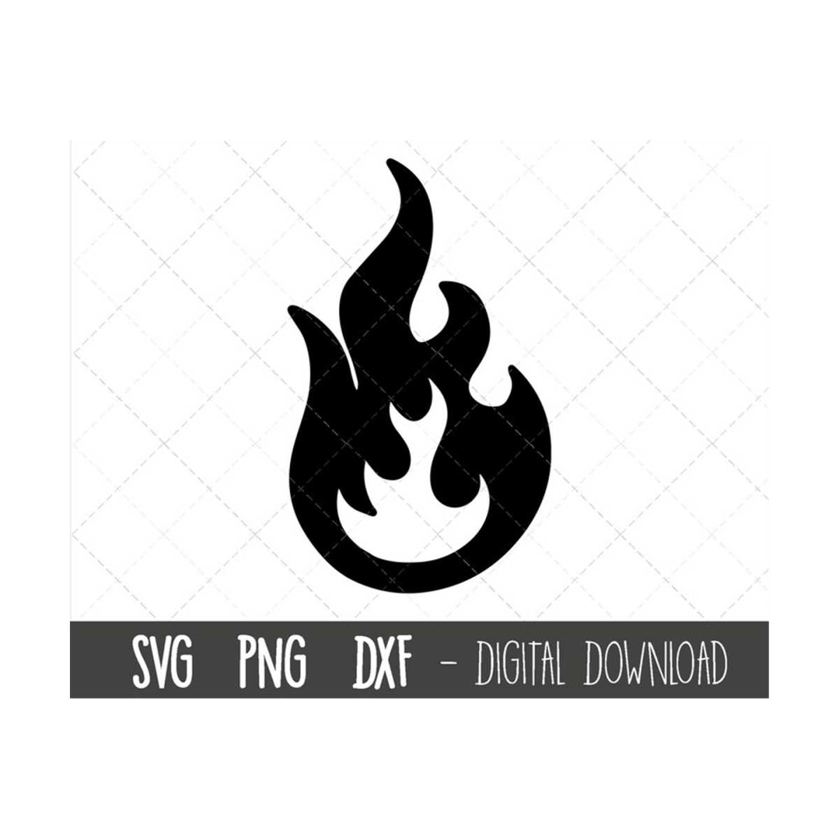 Fire SVG, fire clipart, flame SVG, fire silhouette, winter s | Inspire ...