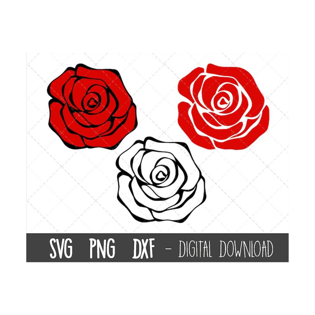 Rose SVG, Rose svg bundle, flower svg, flower clipart, sprin | Inspire ...