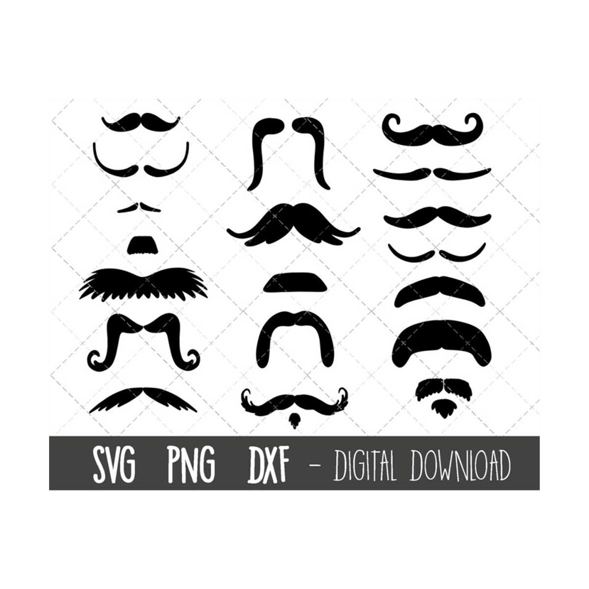 Moustache SVG bundle, Moustache clipart, moustache png, mous | Inspire ...