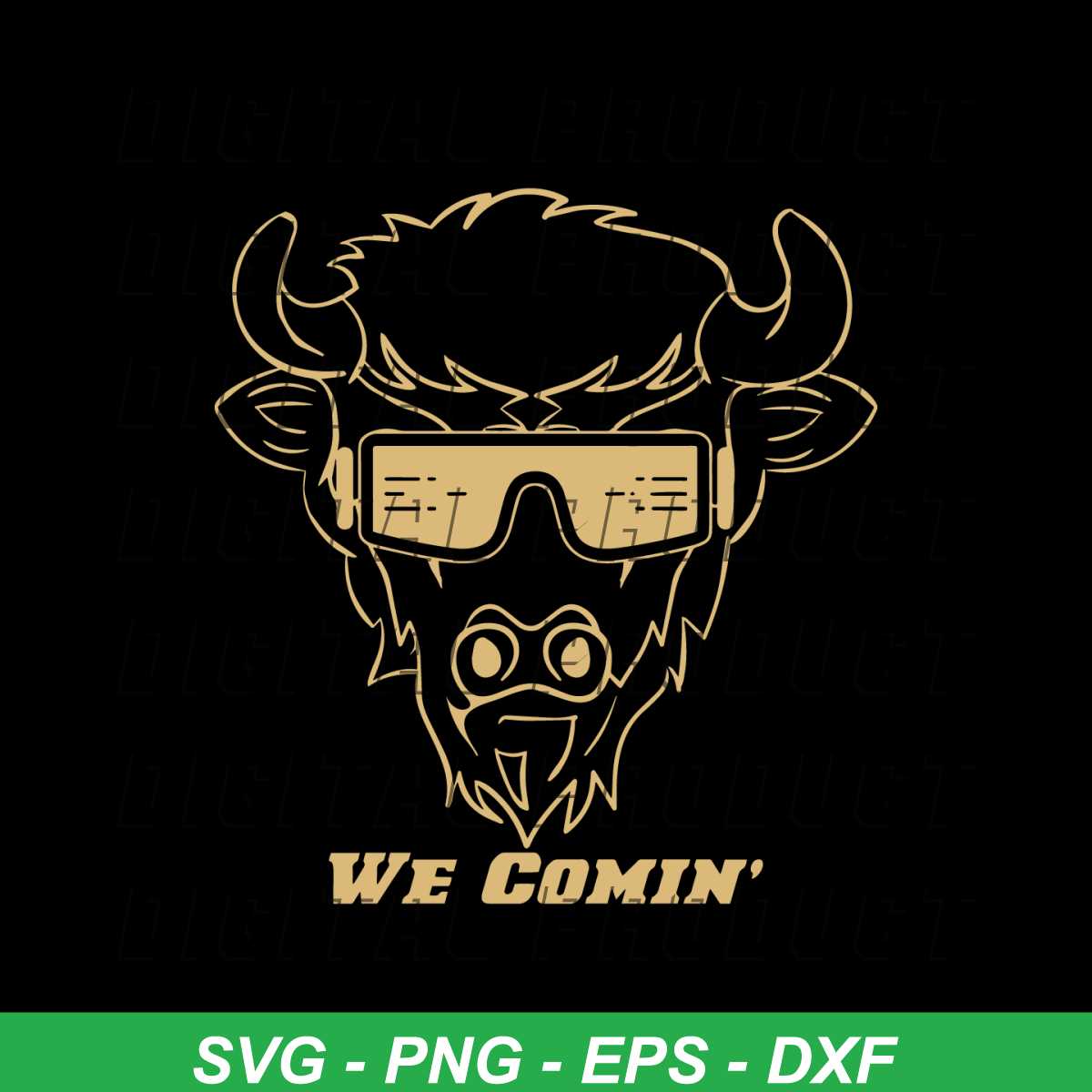 We Comin Colorado Buffaloes SVG CU Buffs SVG Download | Inspire Uplift