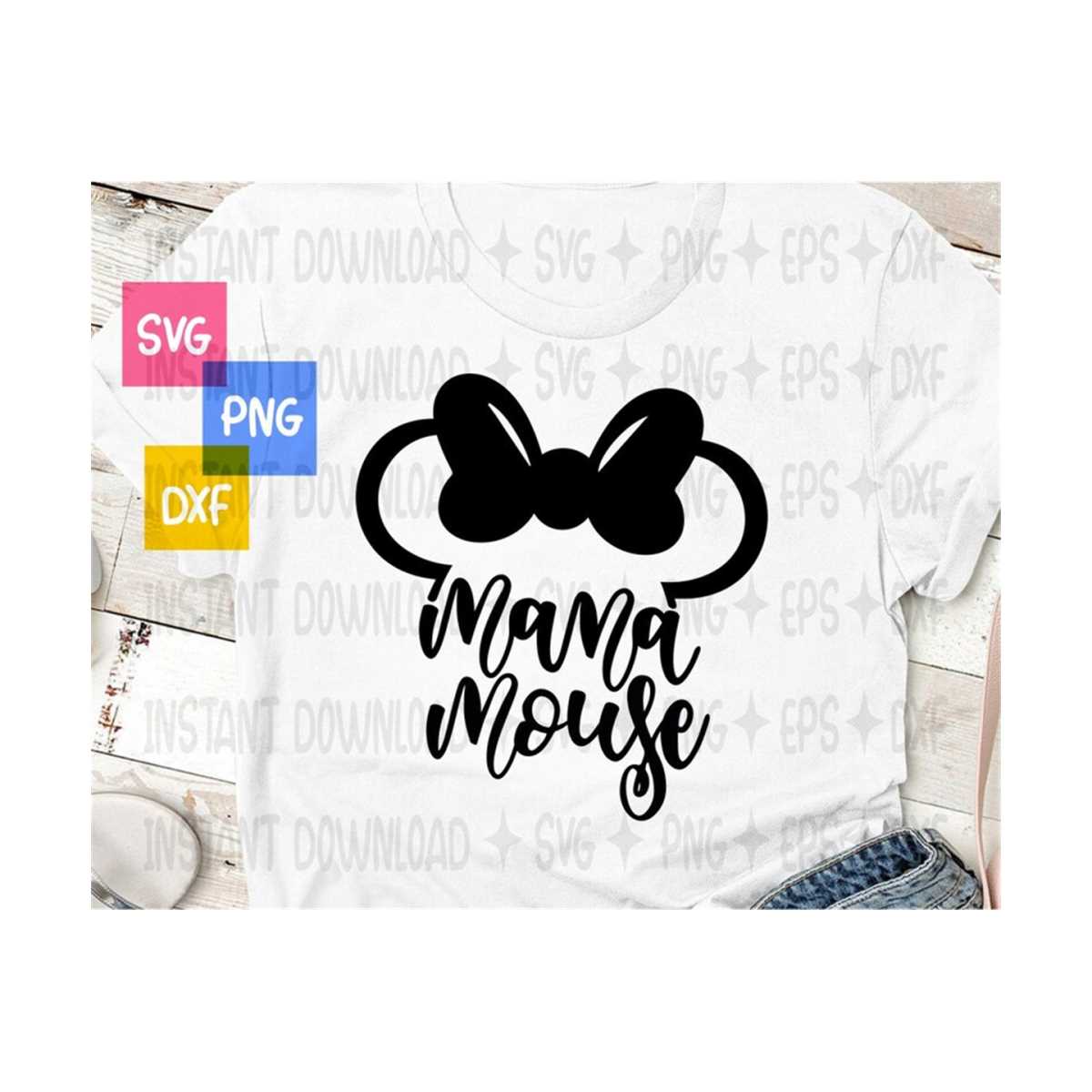Mama Mouse svg, Girl Mouse SVG Instant Download, Mama Mouse | Inspire ...