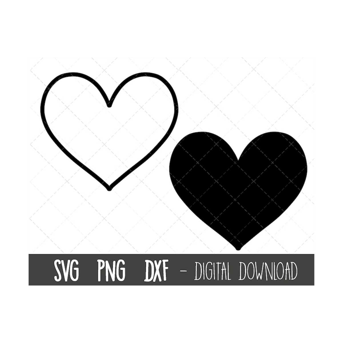 Heart svg, black heart svg, heart silhouette, heart clipart, - Inspire ...