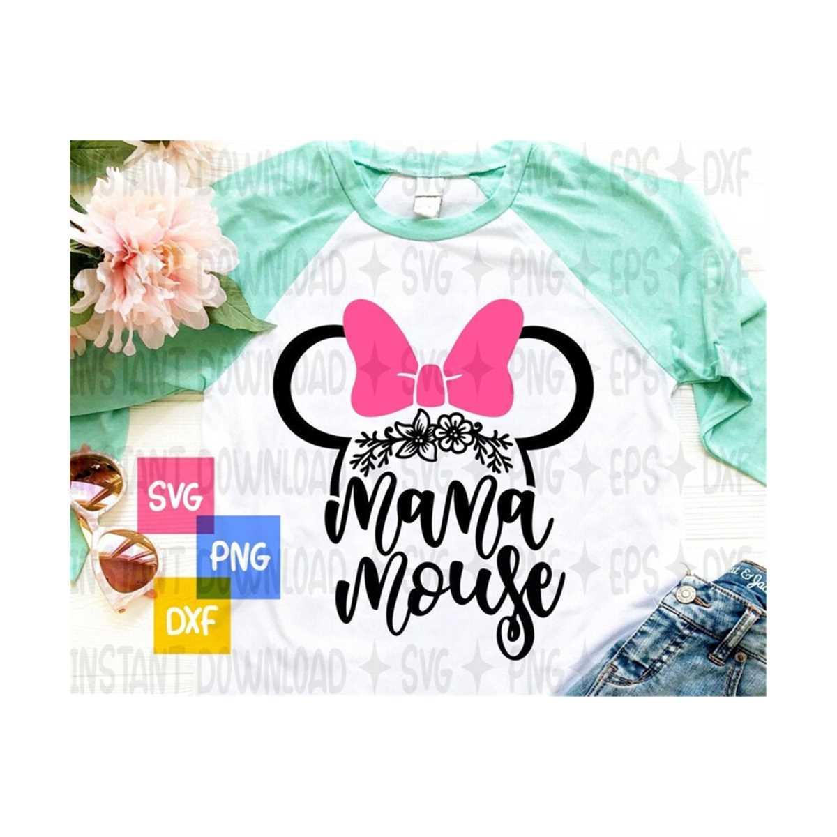 Mama Mouse svg, Minnie Mouse SVG Instant Download, Minnie Mo | Inspire ...