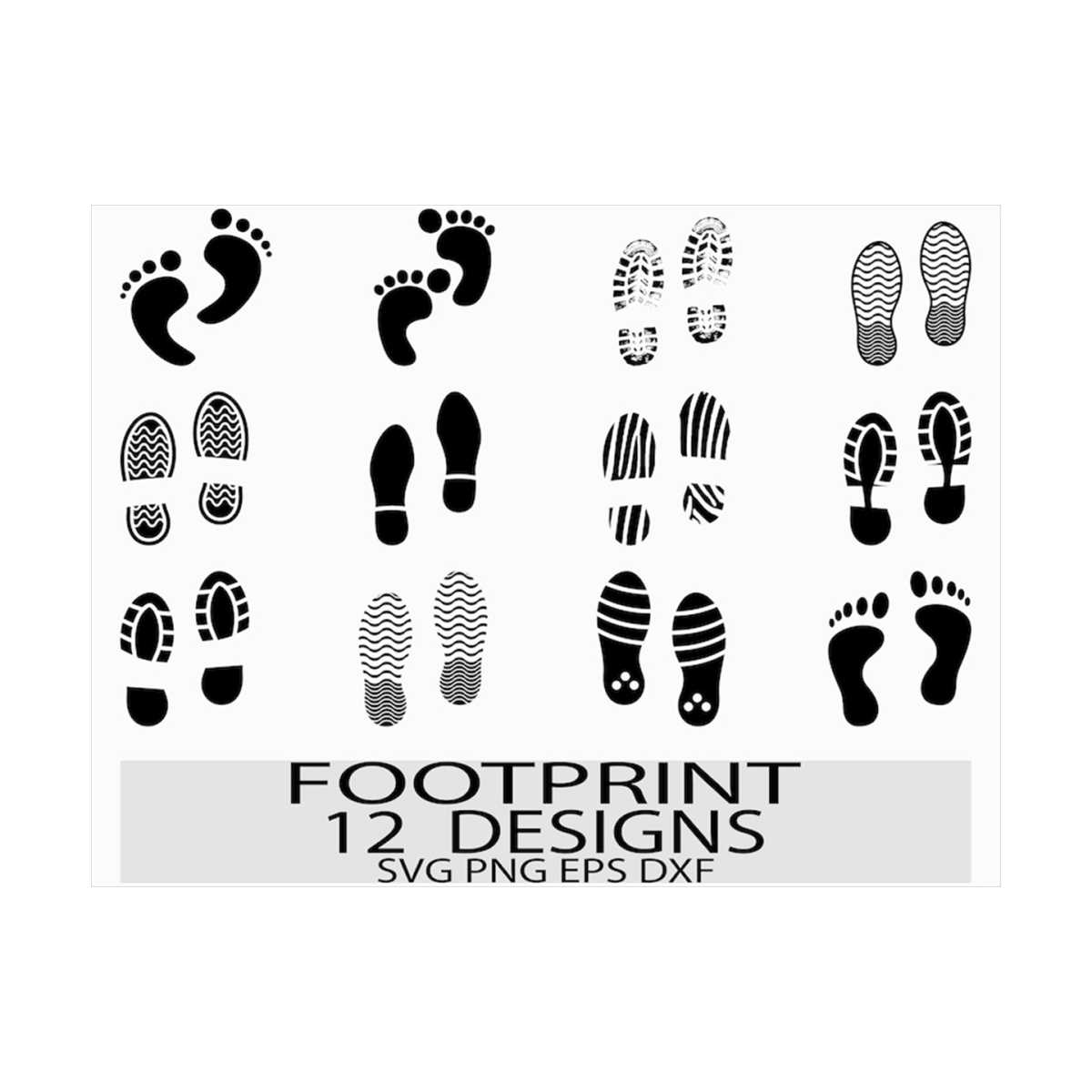 Footprint SVG/ Footprint SVG file/ Foot Svg/ Footprint Cut F - Inspire ...