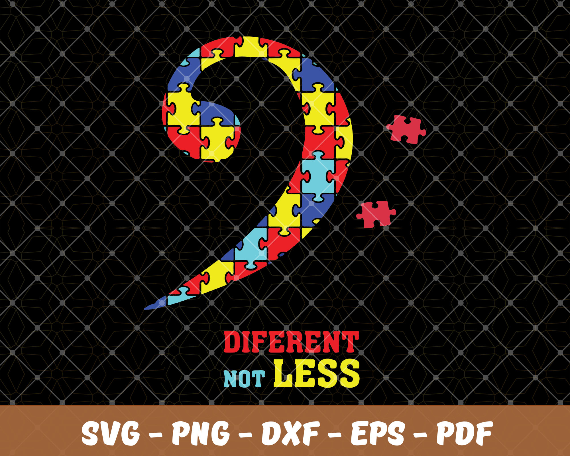 Different not less,Autism Svg - Inspire Uplift
