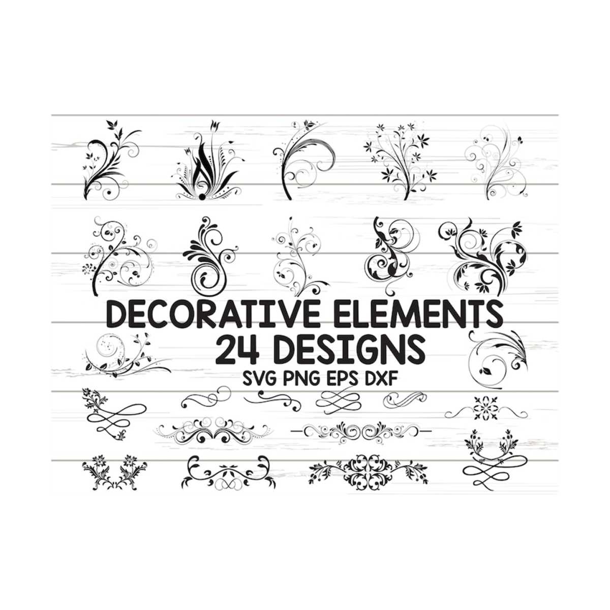 Decorative Ornaments SVG/ Vine SVG/ Swirls Svg/ Clipart/ Cut | Inspire ...