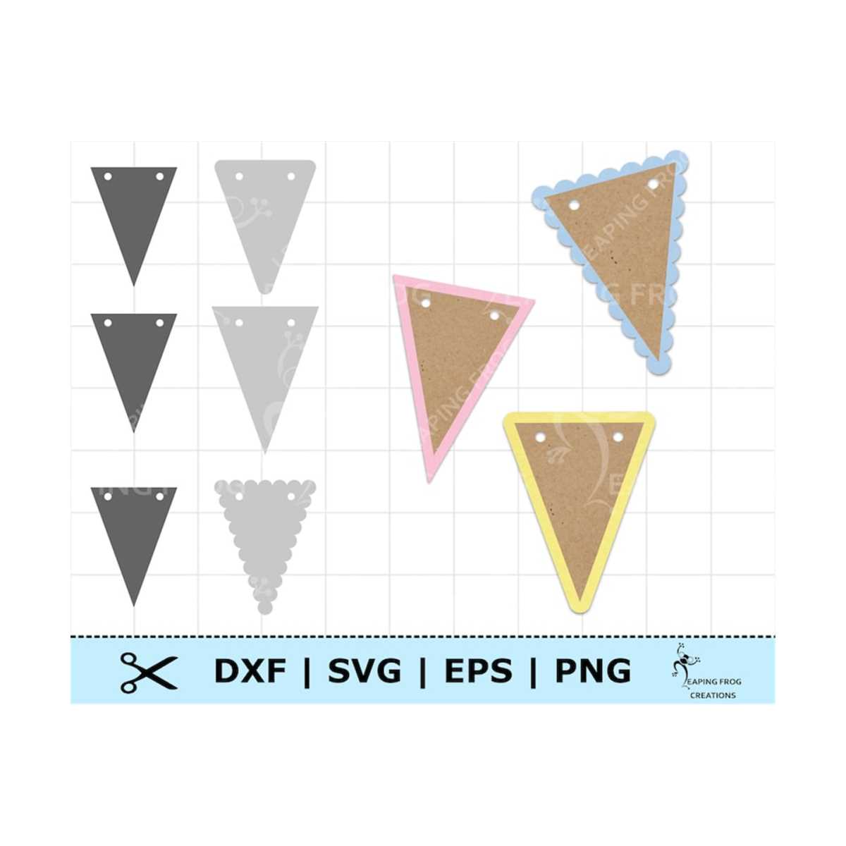 Bunting Banner Svg Cricut Cut Files Silhouette Flags Svg Inspire