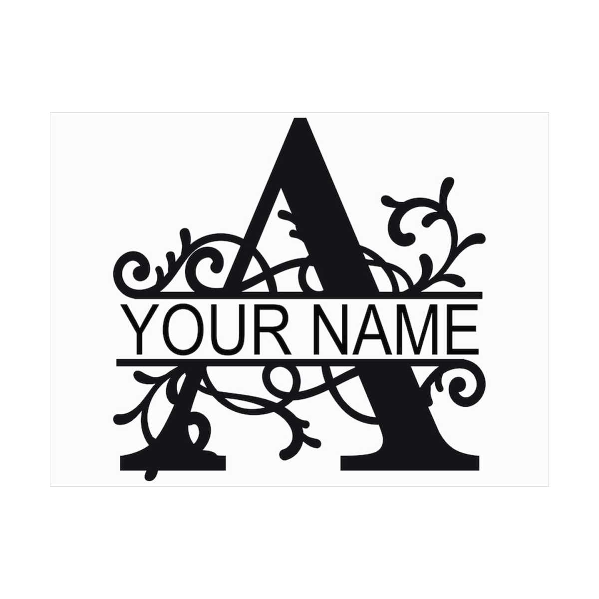 Split letter A / Monogram A/ SVG/ PNG/ EPS/ Dxf/ Cricut/ Pri | Inspire ...