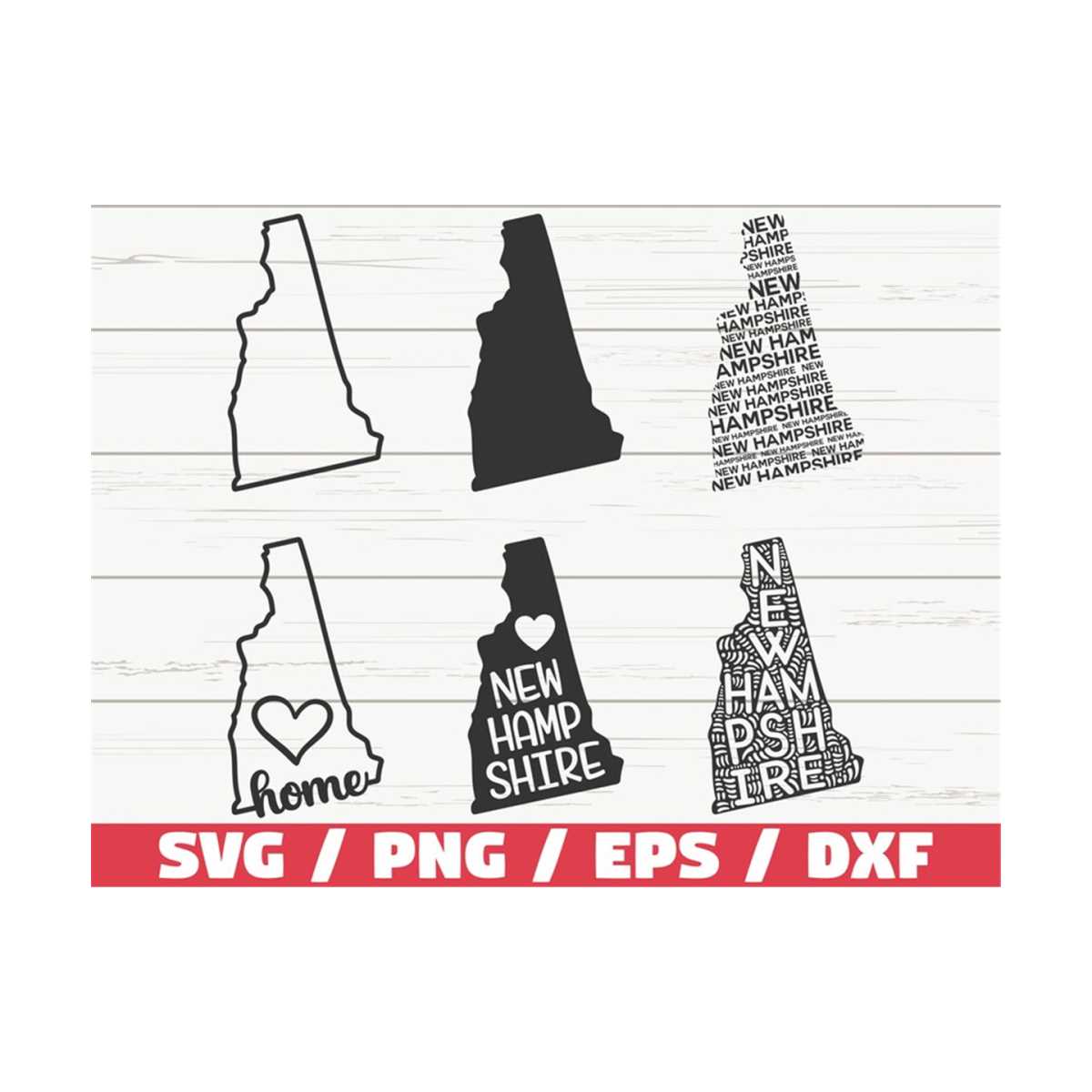 Nh State Outline Svg | Inspire Uplift