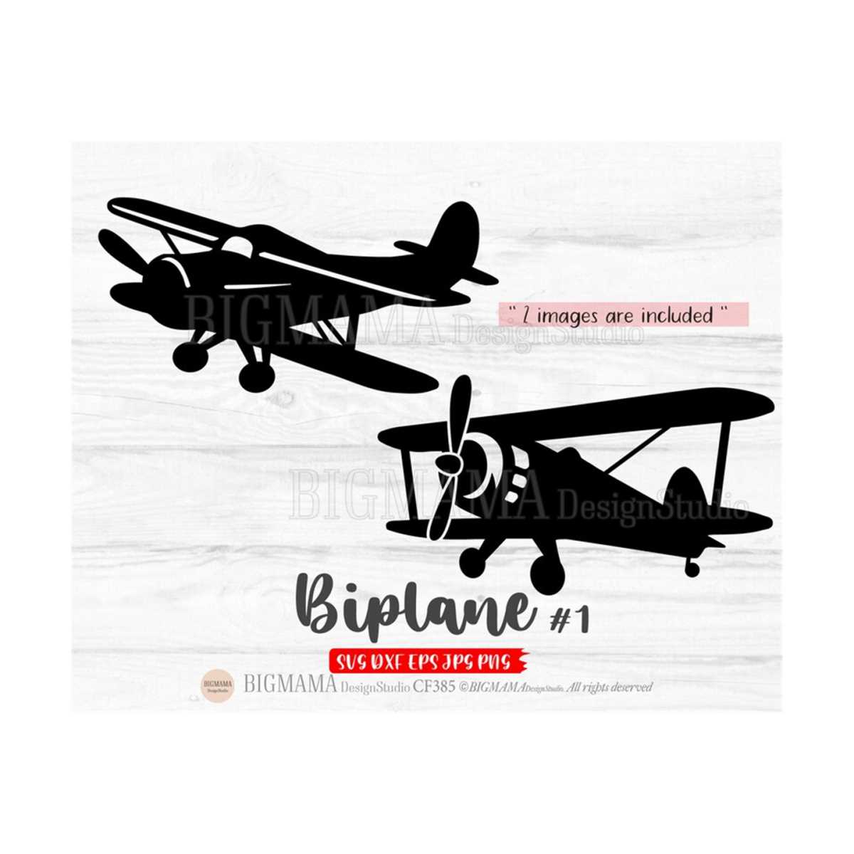 Biplane SVG,Airplane,Retro,Birthday,Boy,Kids,Stencil,DXF,Cut - Inspire ...
