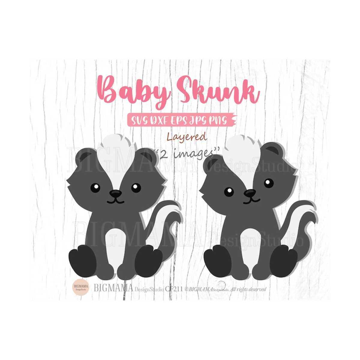 Baby Skunk SVG,Woodland Animals,Nursery,Skunk Svg File,Cute, - Inspire ...