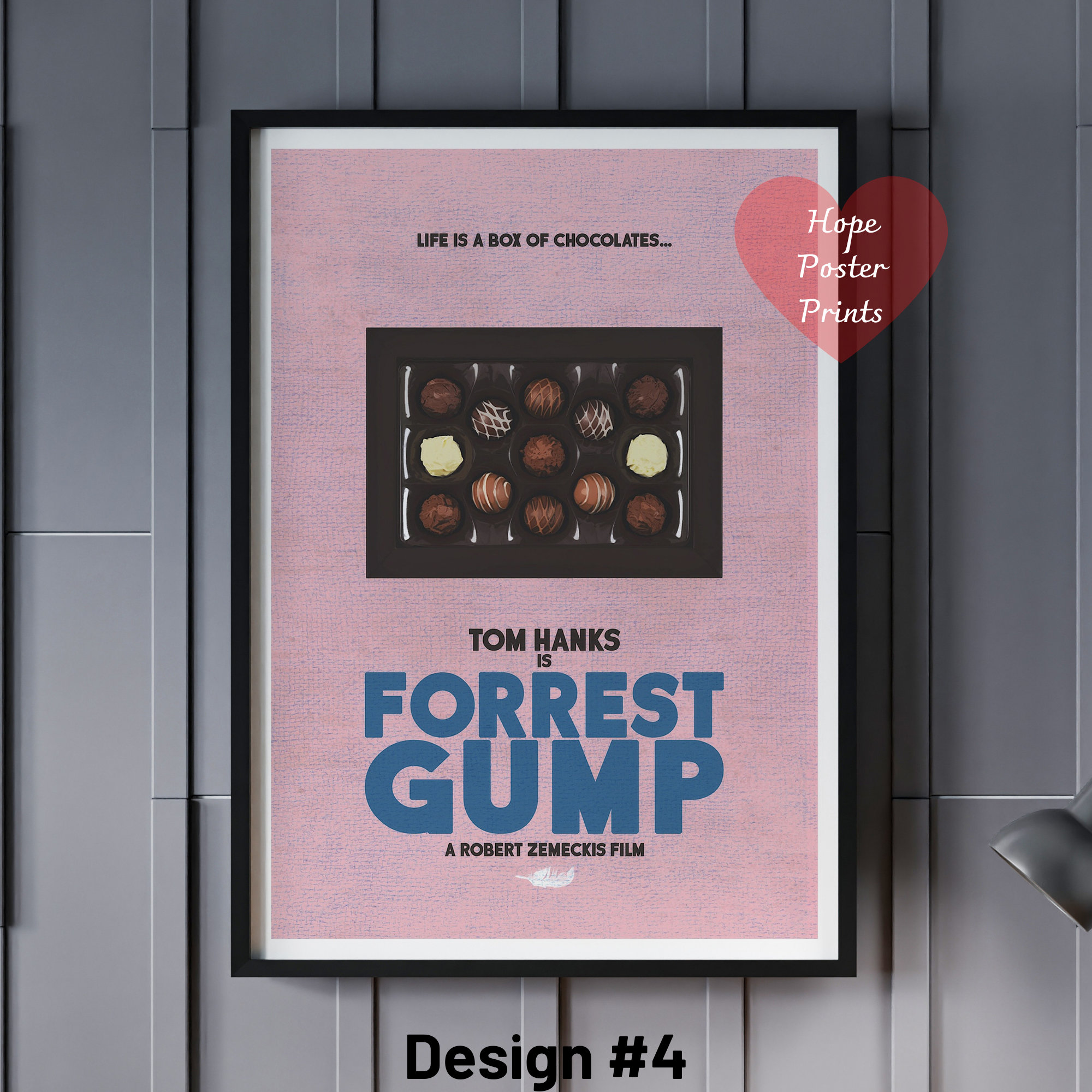 Forrest Gump Poster, 4 Different Print, Modern Movie Poster - Inspire ...