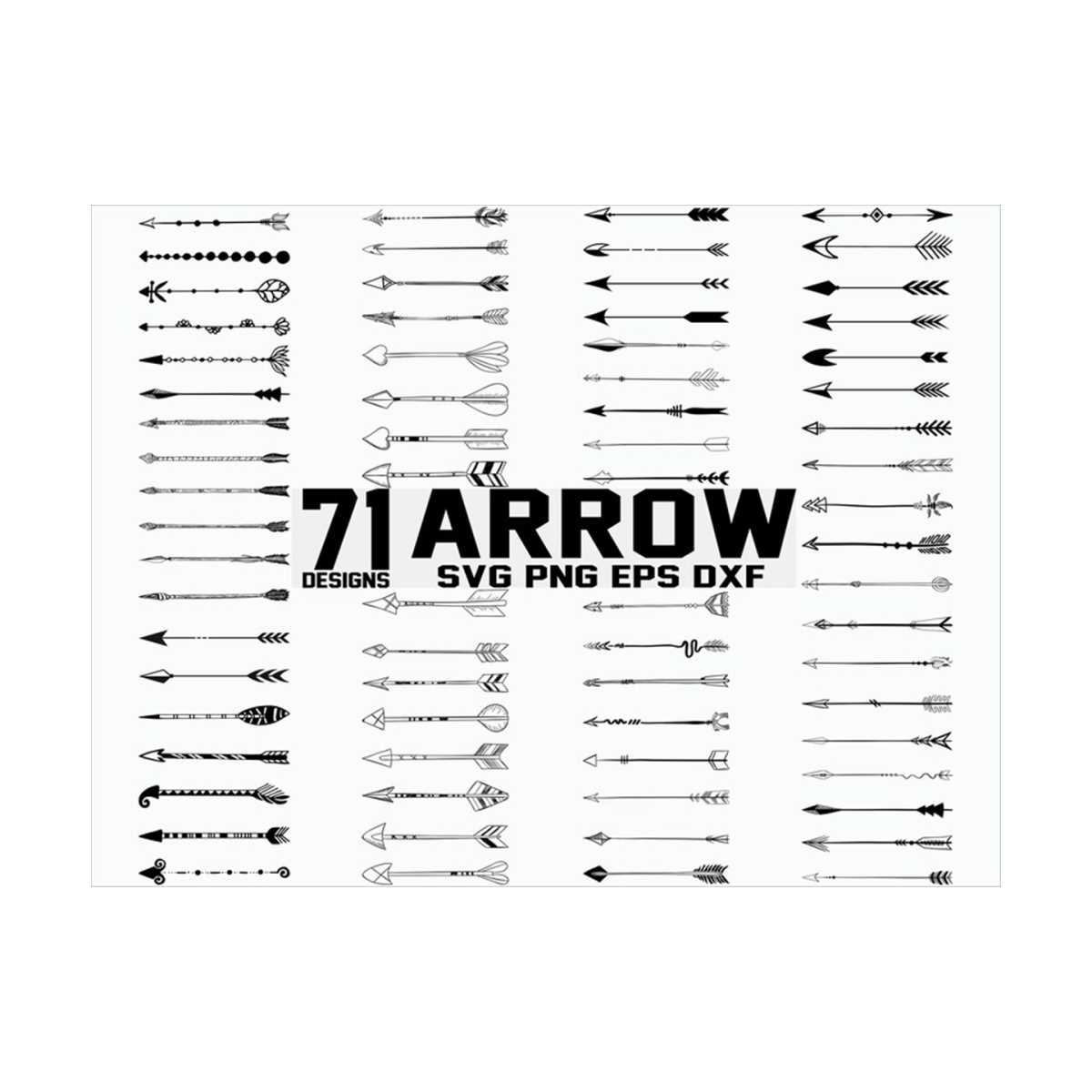 Arrows svg file/ hand drawn arrow svg/ Tribal arrows svg/ Bo | Inspire ...