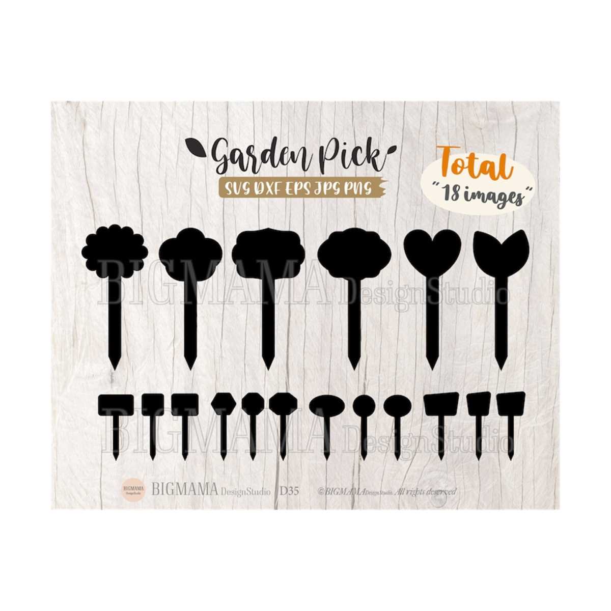 Garden Pick Svg,Garden Markers,Plant pick labels,Bundle,DXF, | Inspire ...