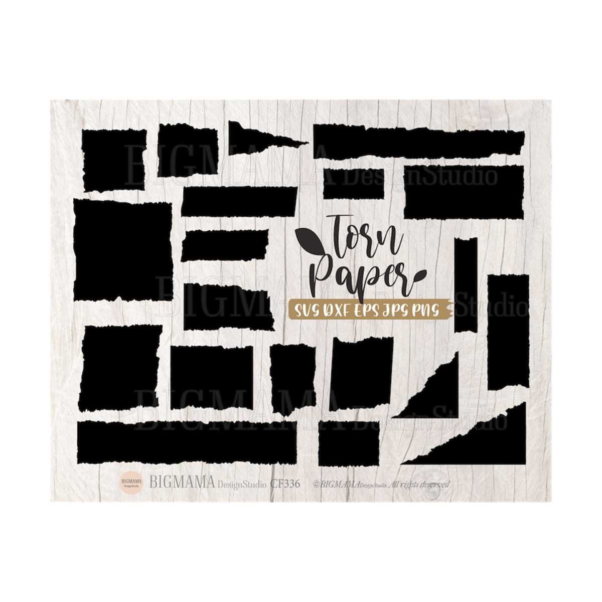 Torn Paper SVG,Torn Paper Template,Cut File,Cutting File,PNG - Inspire ...