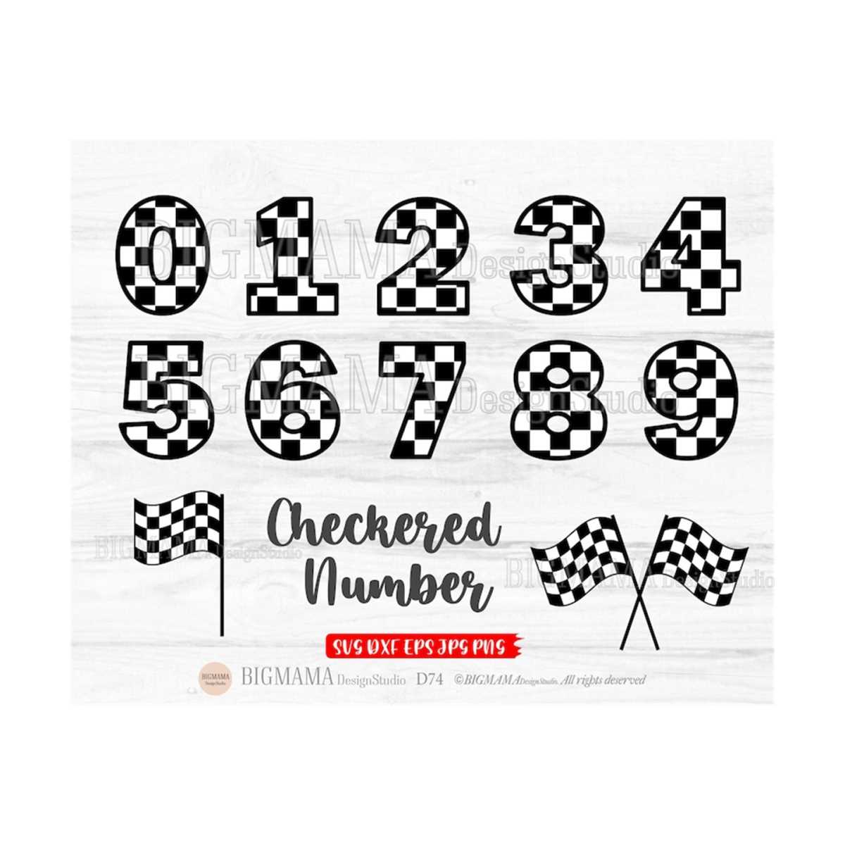 Checkered Number Svg,Racing Flag SVG,Start Flags,Font,Flag,F - Inspire ...