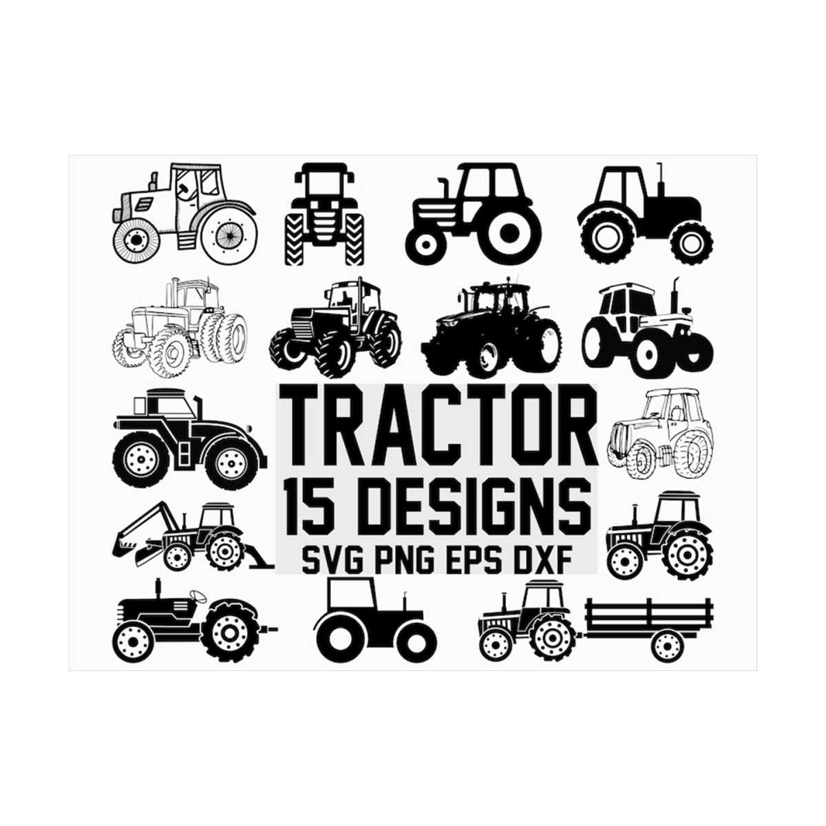 Tractor svg/ farming svg/ construction svg/ vehicle/ farm sv | Inspire ...