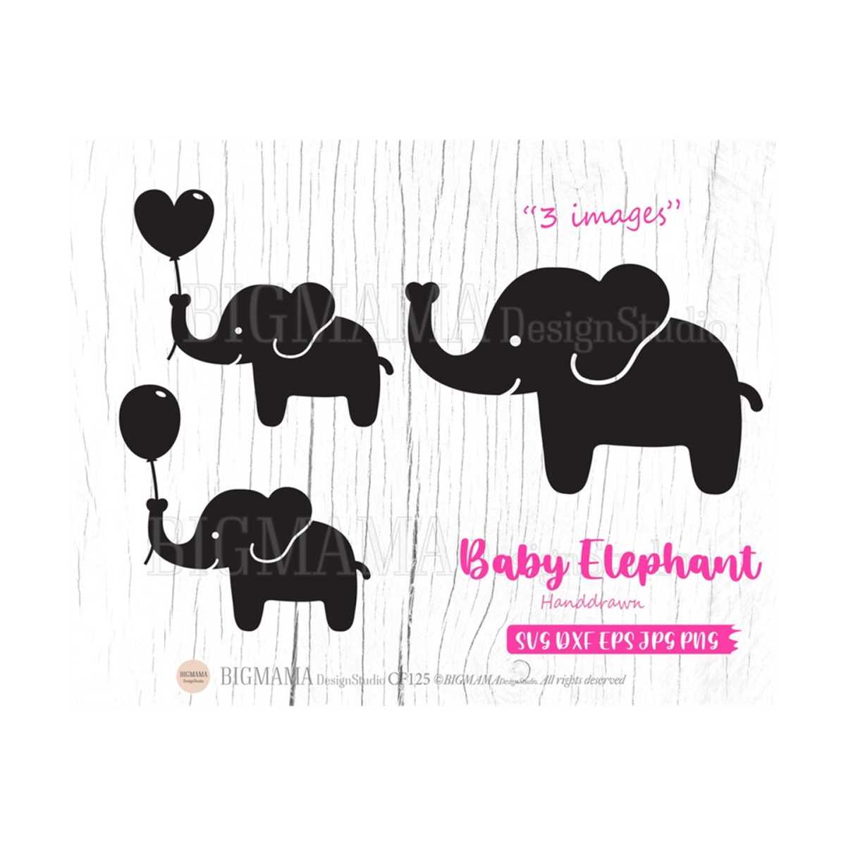 Baby Elephant SVG,Elephant svg file,Elephant svg cut file,Ba | Inspire ...