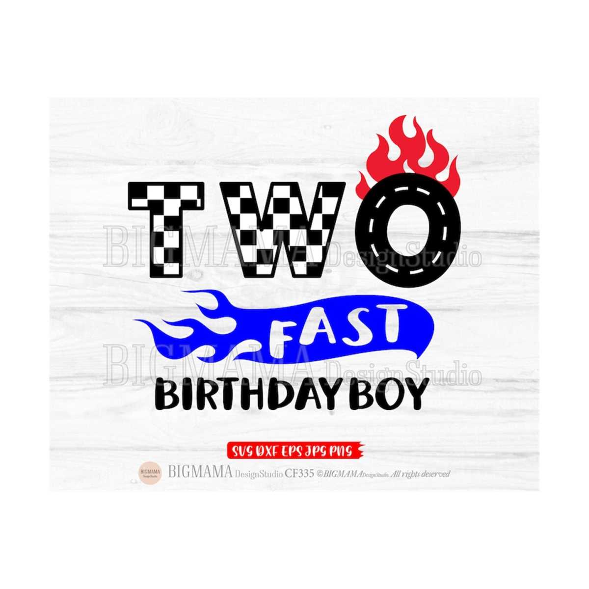 Two Fast Birthday Boy Svg,Racing Car SVG,PNG,Race,Retro,Kids | Inspire ...