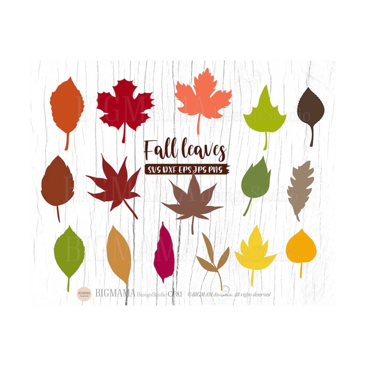 Fall leaves SVG,DXF,Print,Autumn Leaves,Fall Leaf,Maple,Cut - Inspire ...