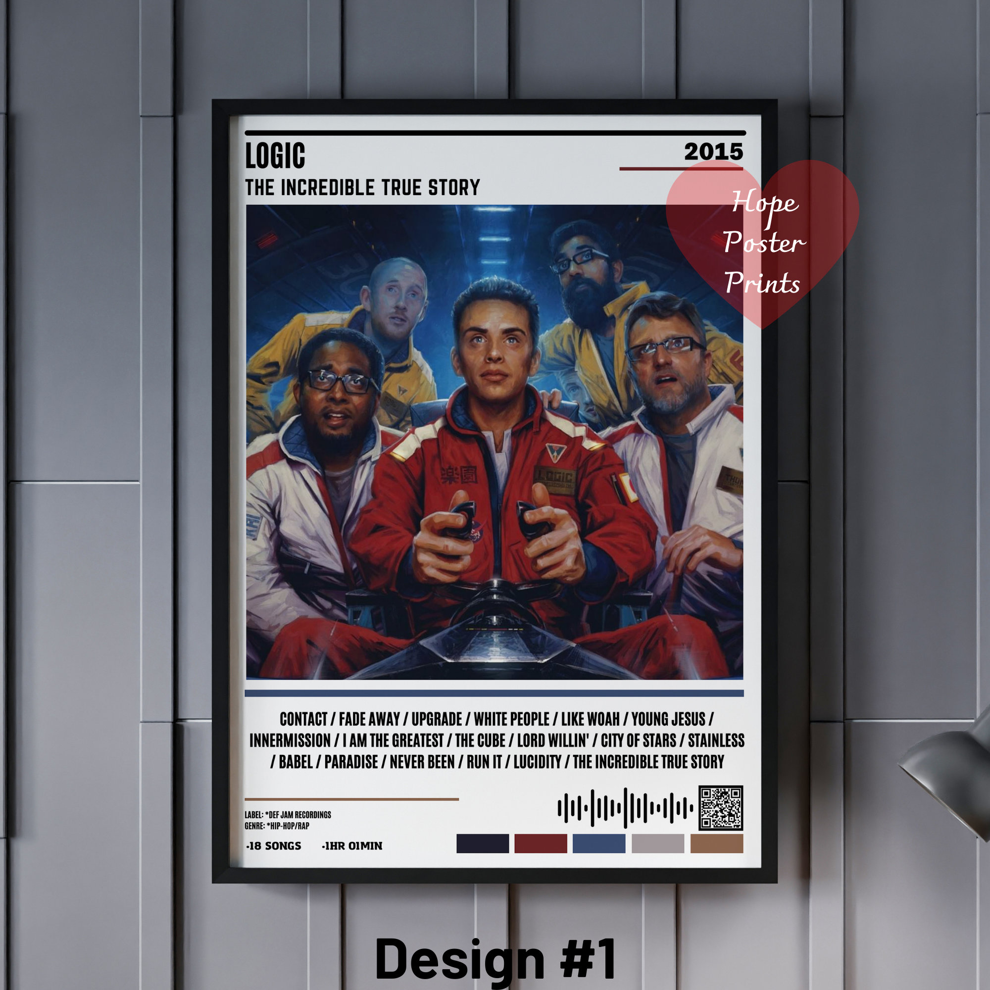 Logic Poster, Logic The Incredible True Story Album Poster, - Inspire Uplift