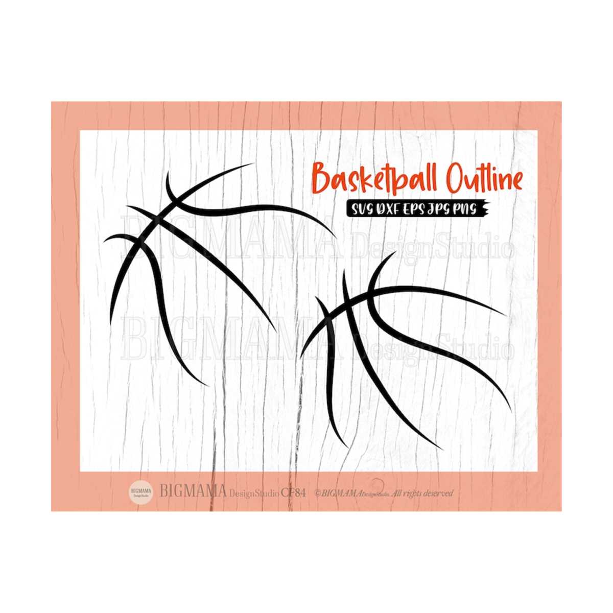 Basketball Line SVG,Basketball Outline,Skeletons,DXF,PNG,Bun - Inspire ...