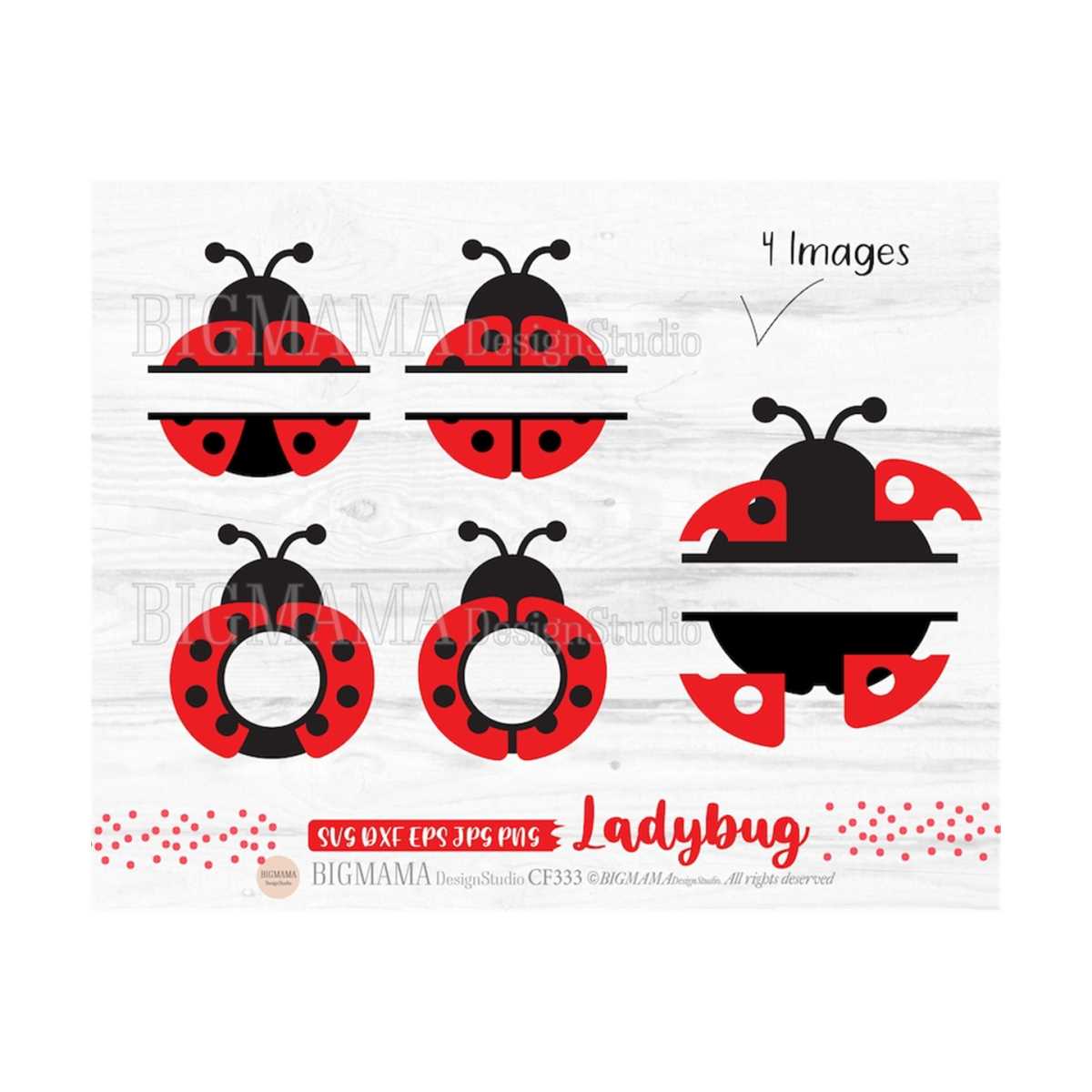 Ladybug SVG,DXF,Lady Bug,Split,Cut file,Cute,Kids,Children,L | Inspire ...