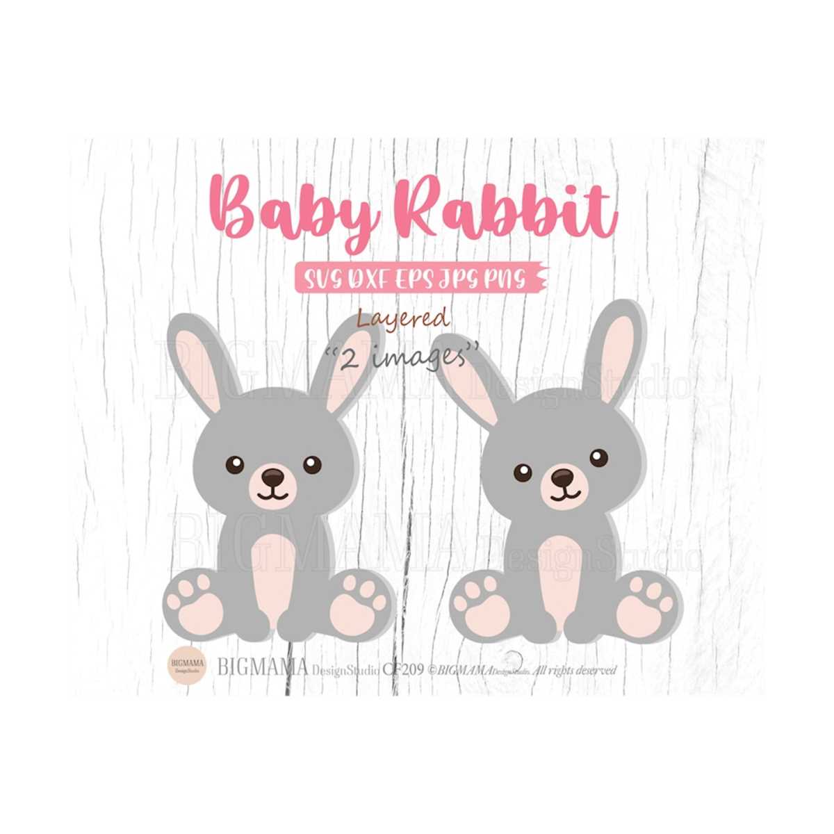 Baby Rabbit SVG,Woodland Animals,Nursery,Rabbit Svg File,Vin | Inspire ...