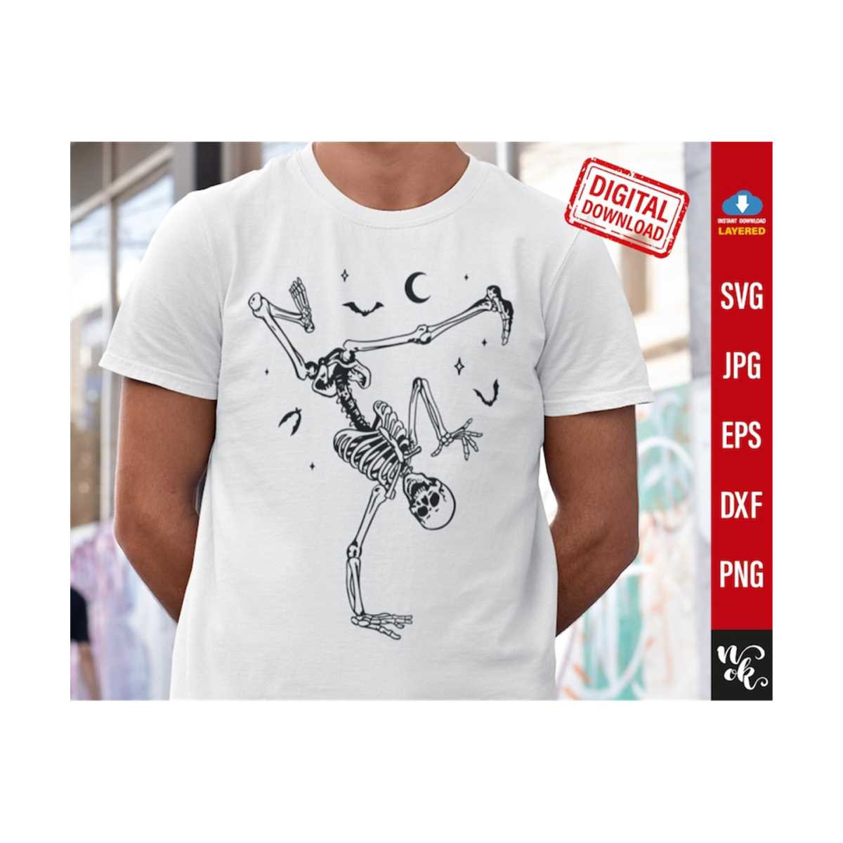 Dancing skeleton svg, halloween svg, Bboy png, Hip Hop dance | Inspire ...