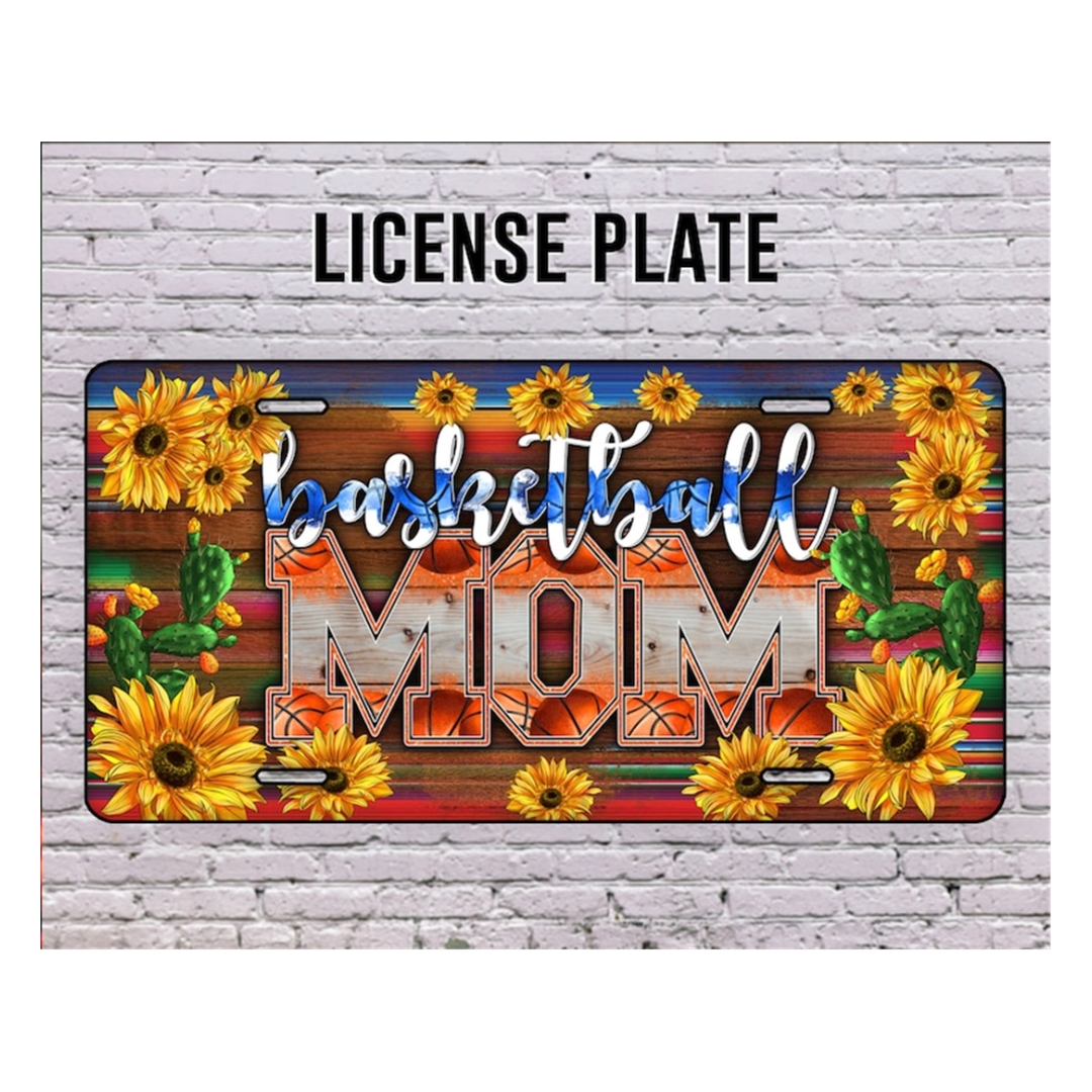 Basketball Mom License Plate, Basketball License Plate Png, | Inspire ...