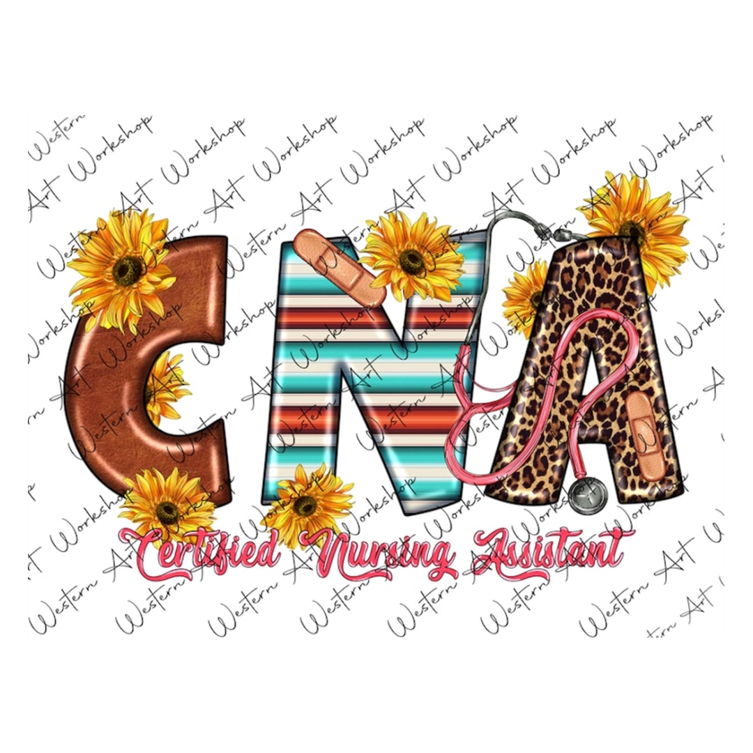 CNA Certified Nursing Assistant Nurse With Sunflowers Png, L | Inspire ...