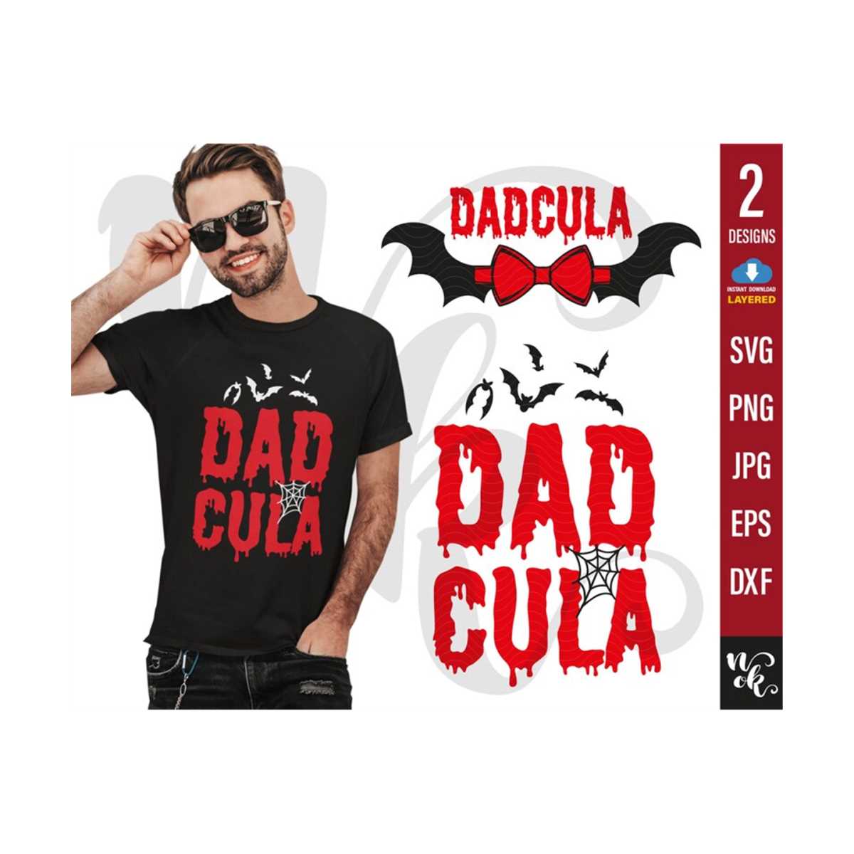 Dadcula bundle Halloween vampire dad svg cut file for Cricut | Inspire ...