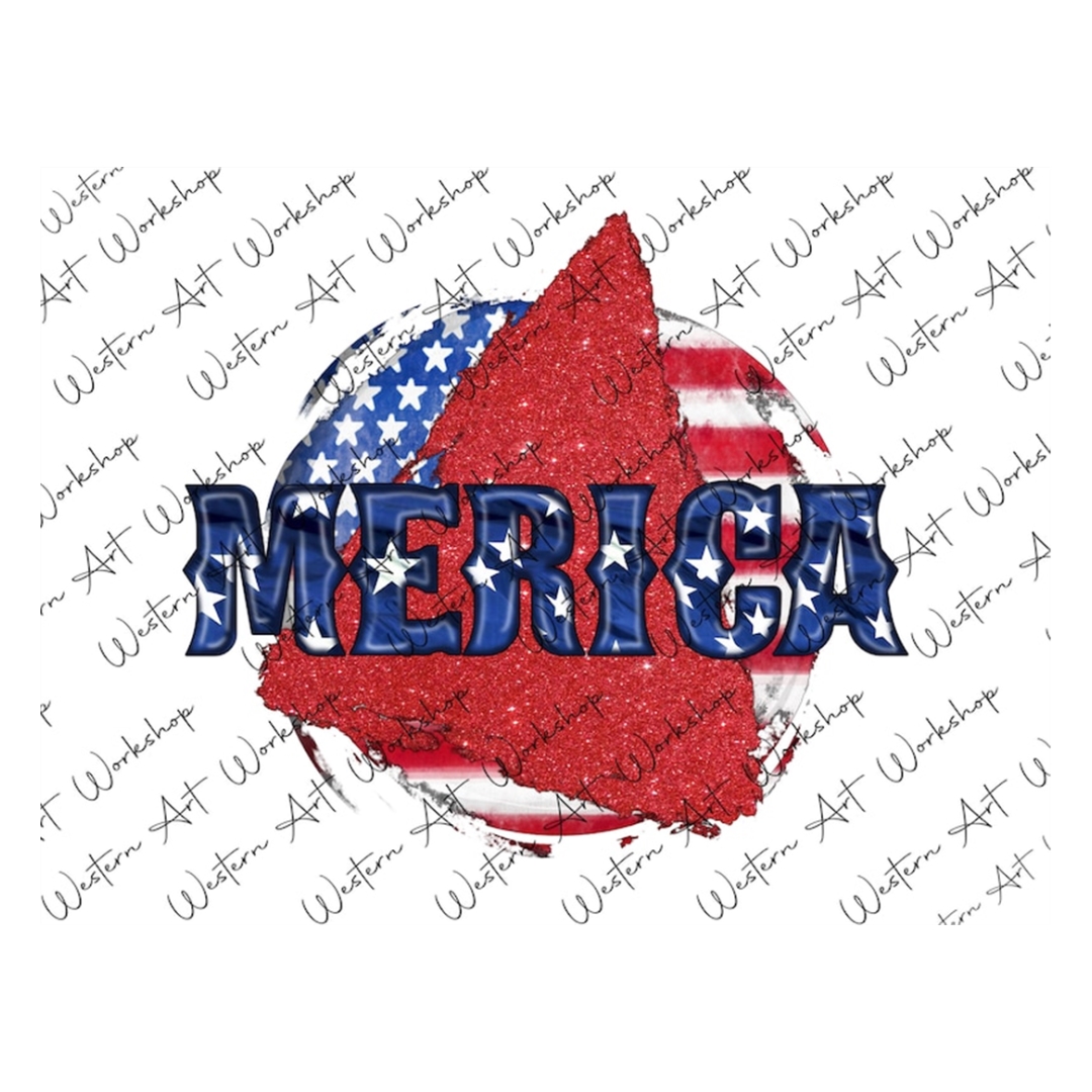 Merica with USA Flag Background Png, Merica Patriotic PNG,Am - Inspire ...