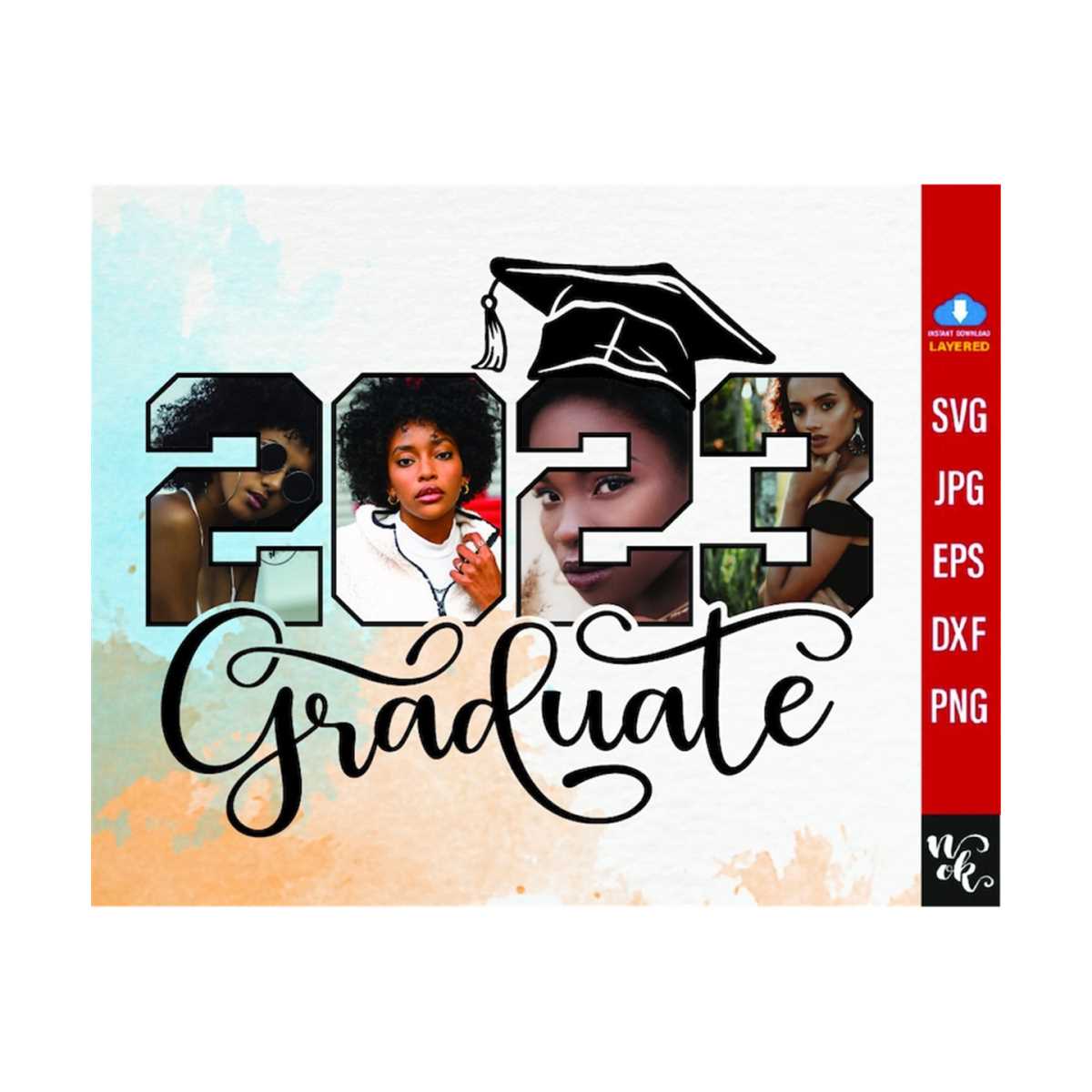 2023 Photo Template svg, Graduation Photo Template, Class of - Inspire ...