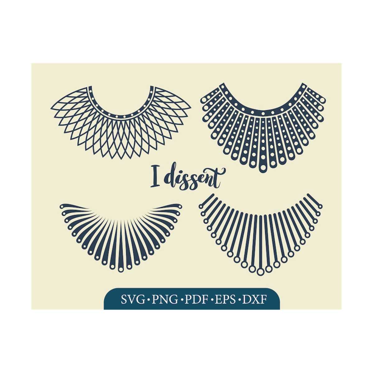 Collar Svg Bundle, Cut Files for Cricut & Silhouette, I Diss - Inspire ...