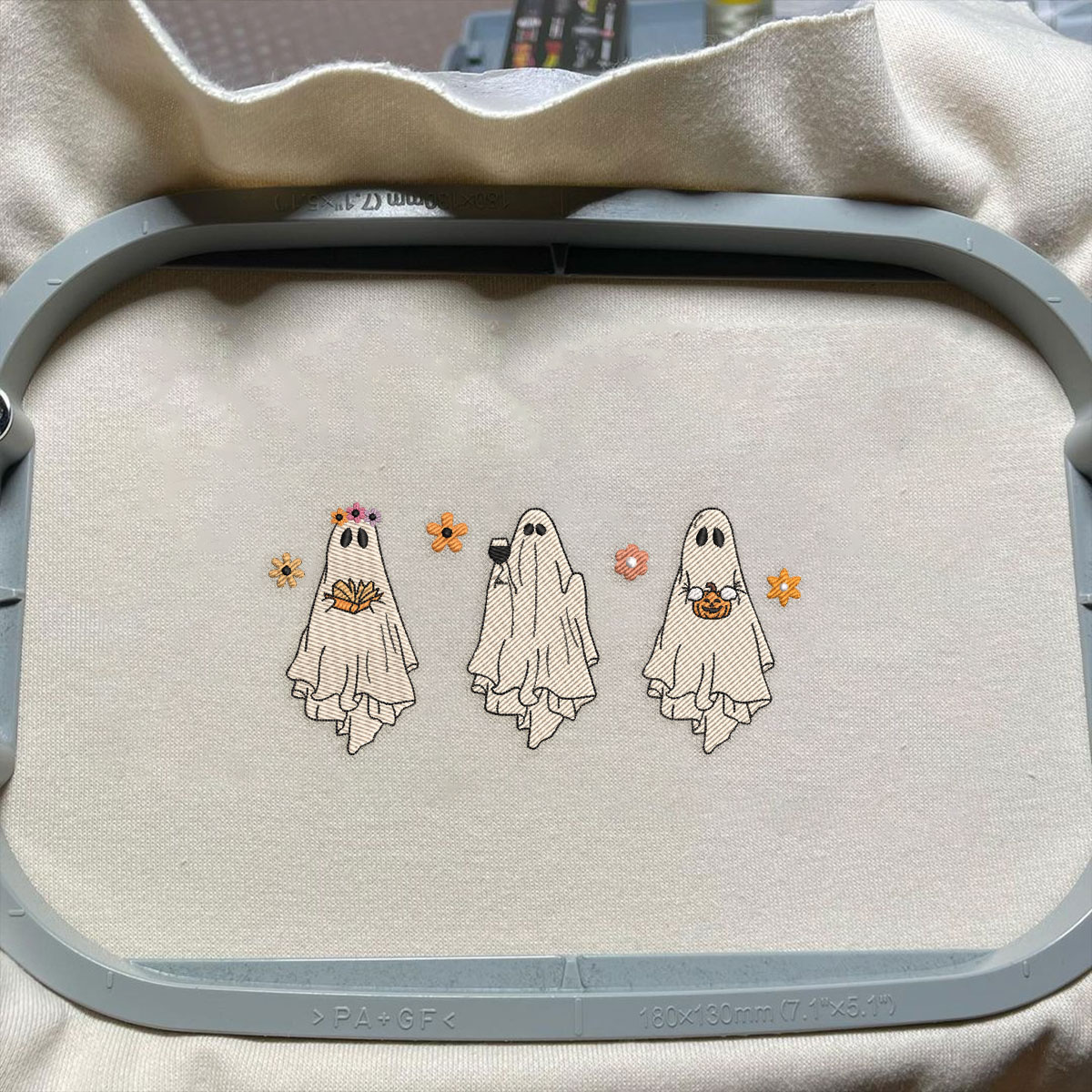 Spooky Halloween Embroidery Design, Retro Spooky Vibes Embro | Inspire ...