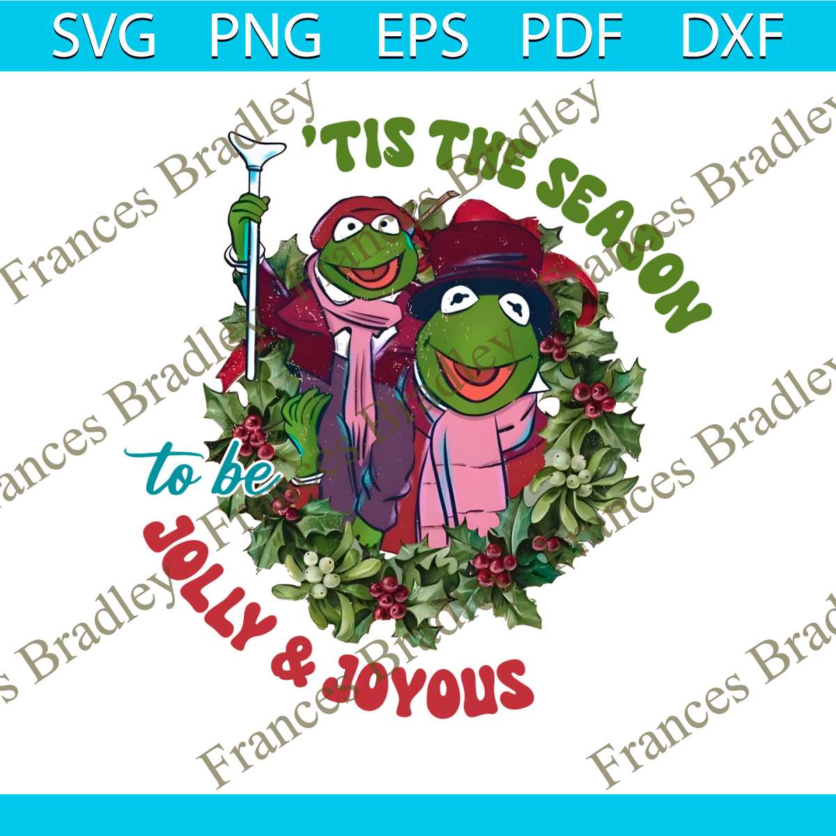 Disney Christmas Kermit The Frog And Tiny Tim Jolly PNG File | Inspire ...