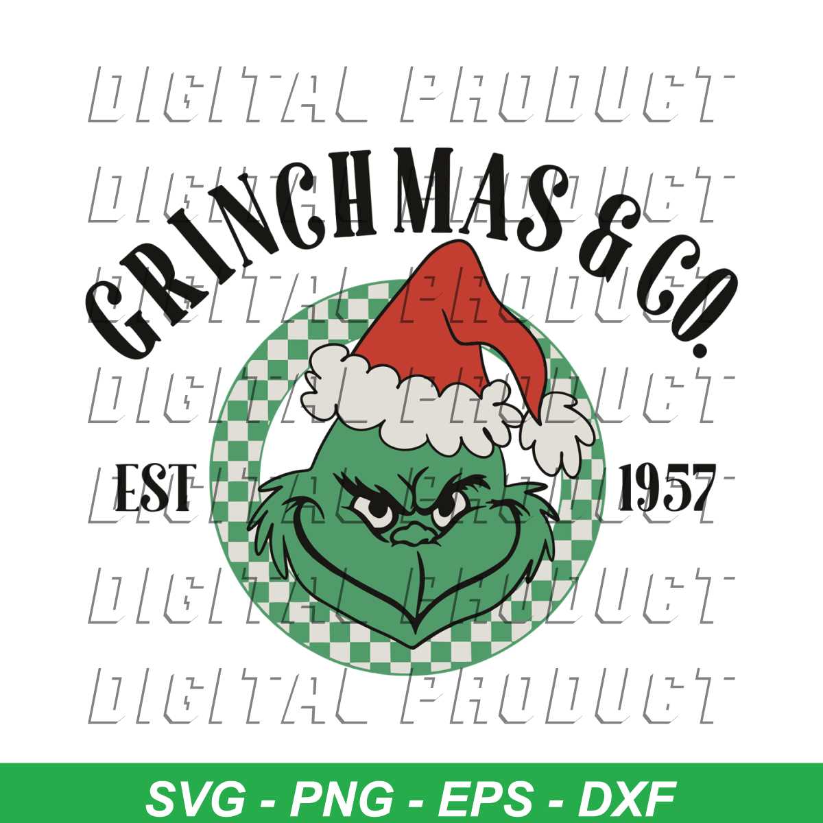 Vintage Grinchmas And Co Est 1975 SVG File For Cricut | Inspire Uplift